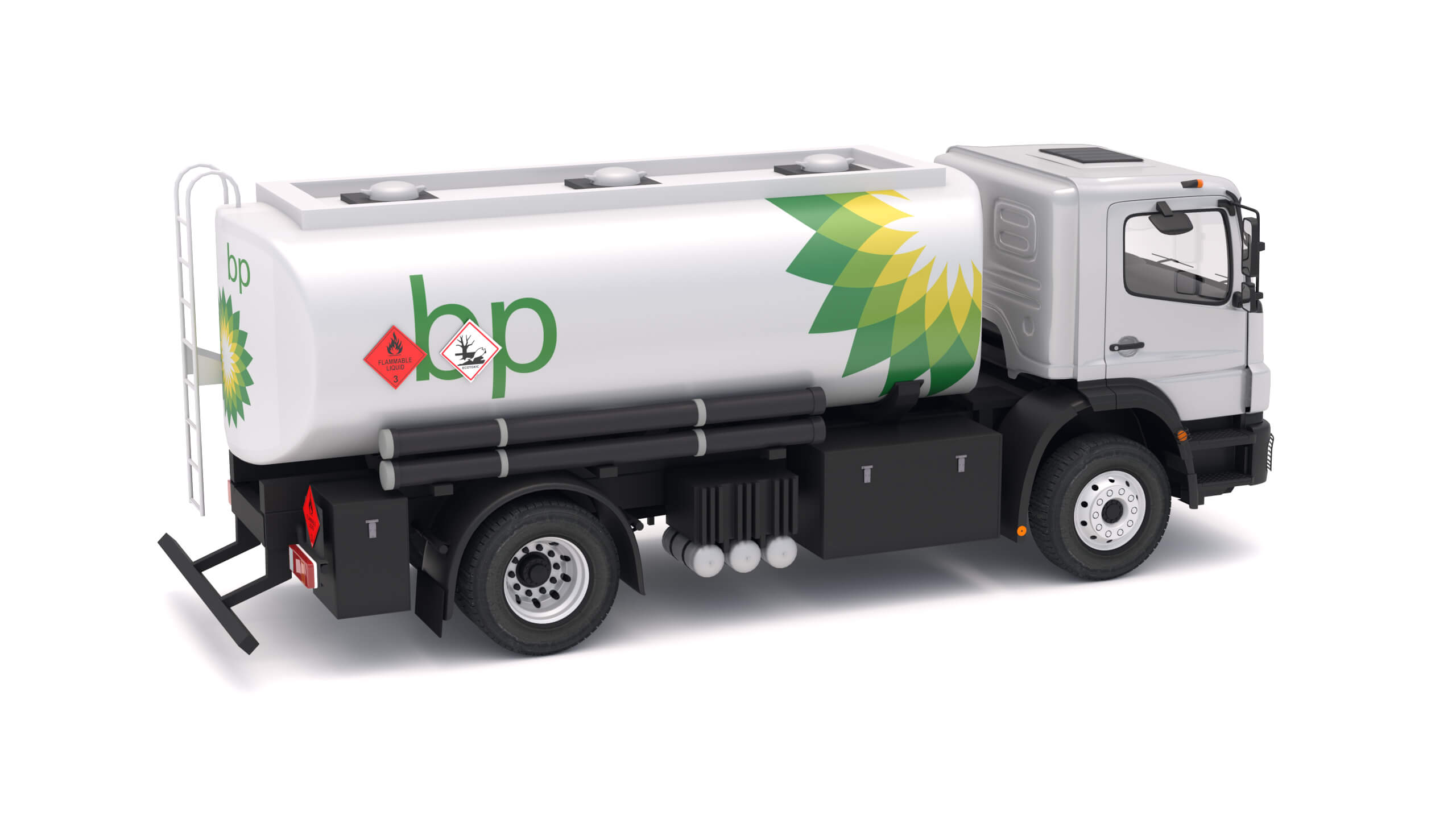 Mercedes-Benz Axor BP Truck Tanker 3D Model by ALPHA3DST