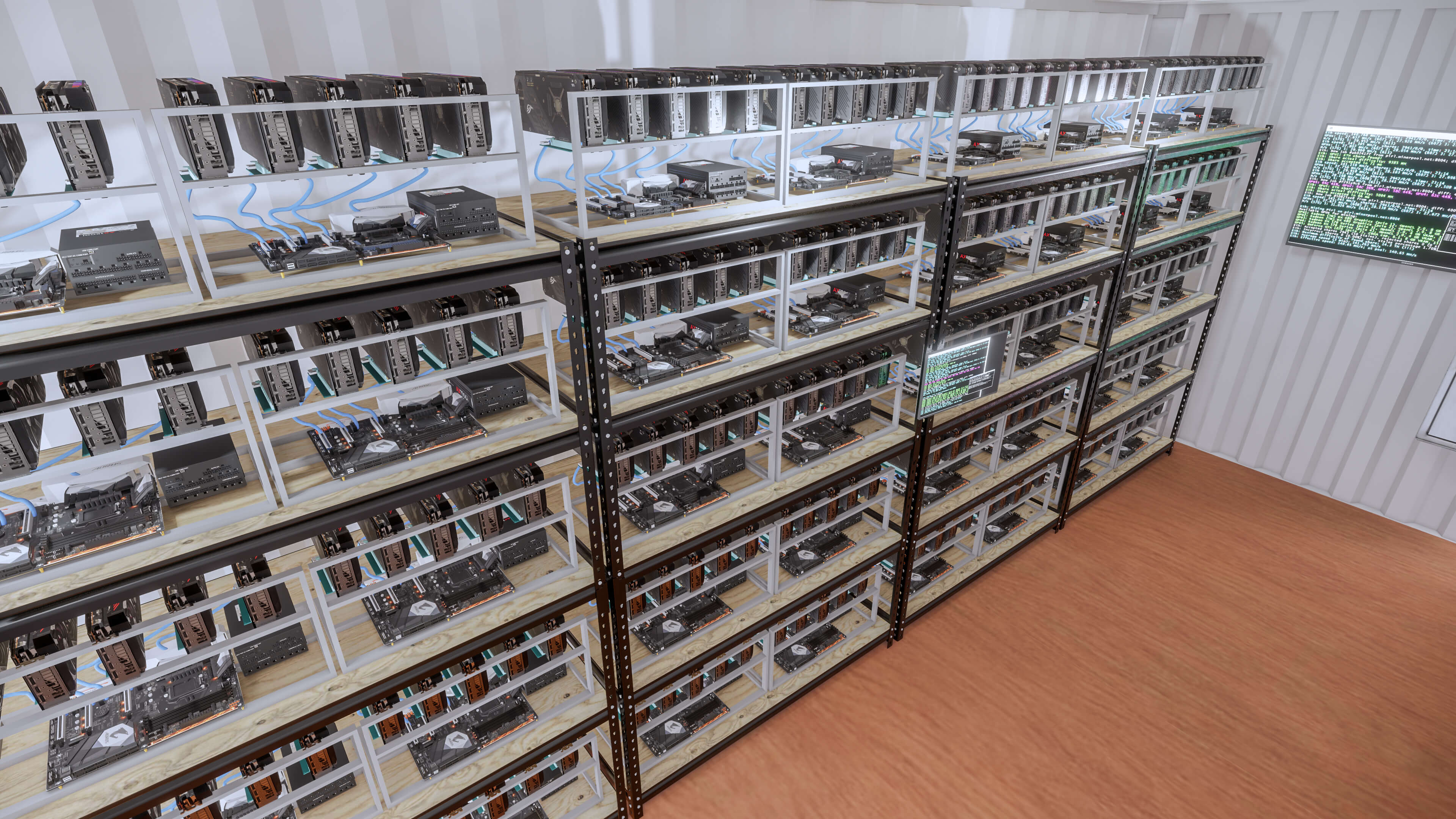 Mining Farm Container With Solar Panel - 3D Model by ALPHA3DST