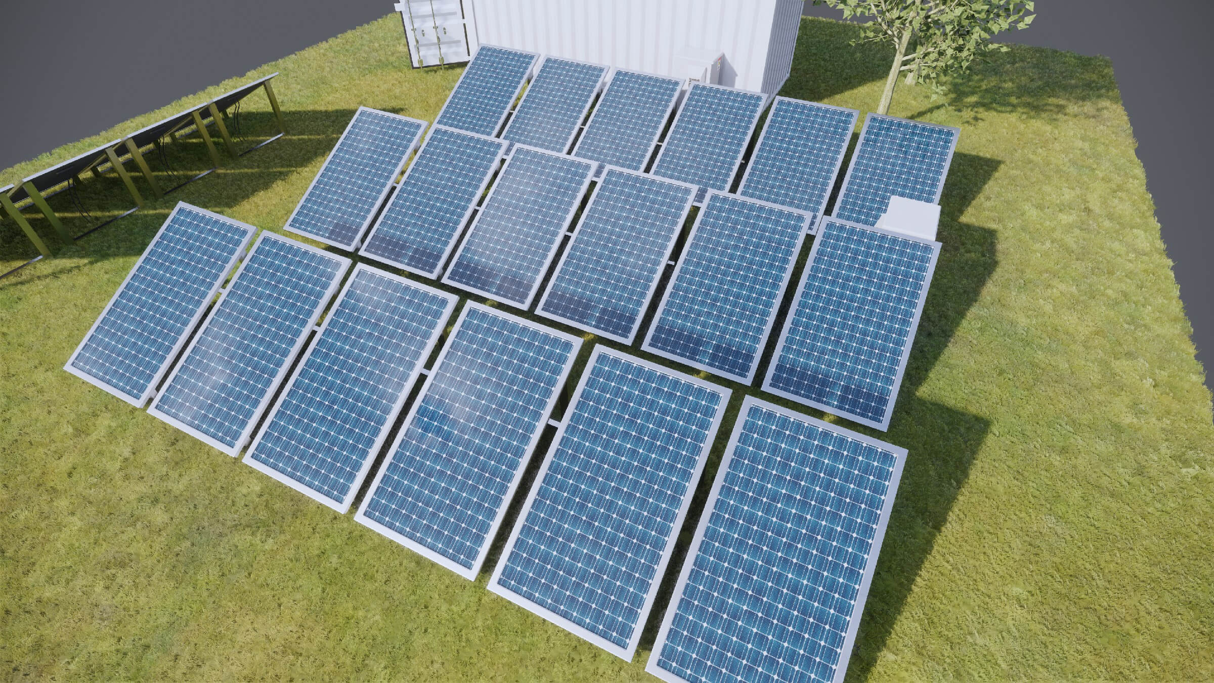 Mining Farm Container With Solar Panel - 3D Model by ALPHA3DST