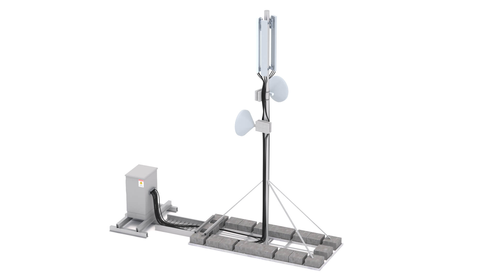 Network Antenna Tower - 3D Model by ALPHA3DST