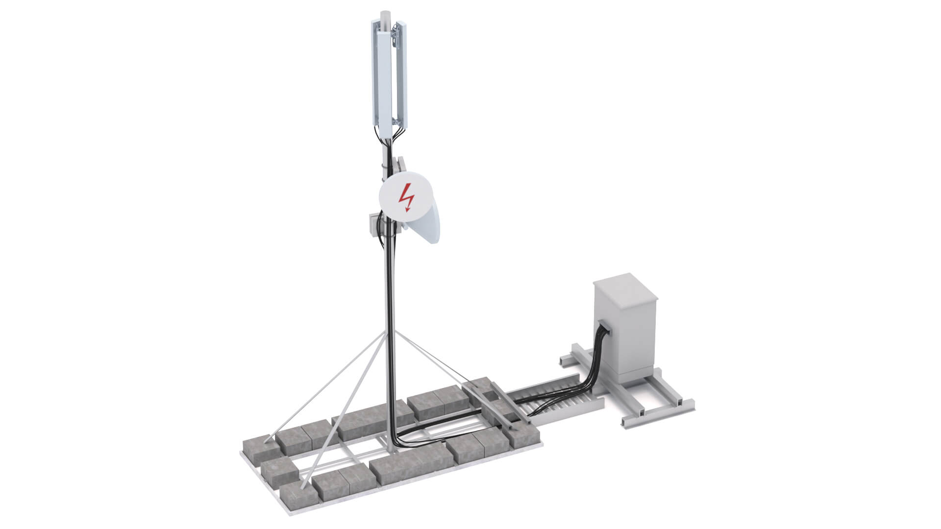 Network Antenna Tower - 3D Model by ALPHA3DST