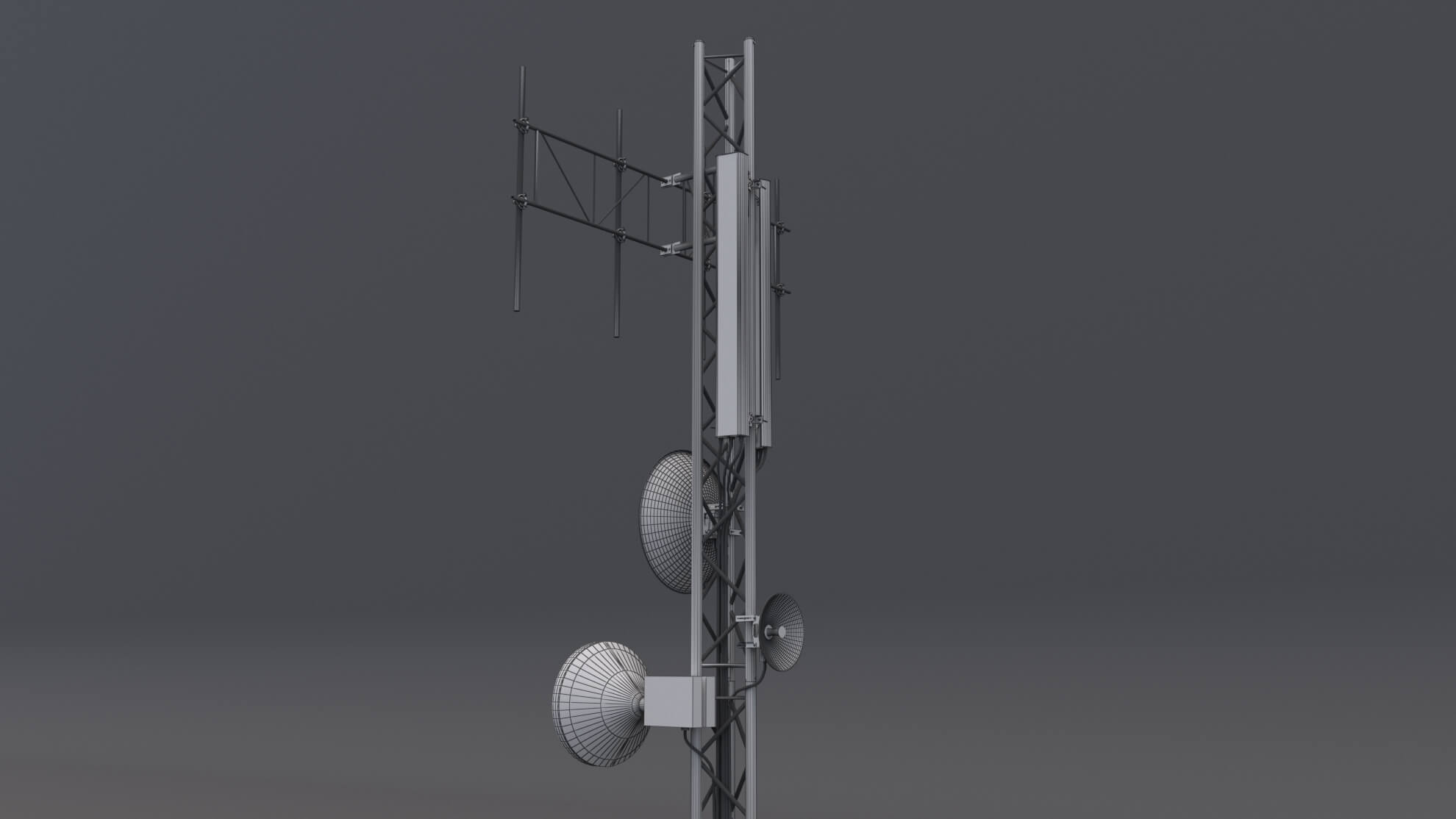 Network Antenna Tower - 3D Model by ALPHA3DST