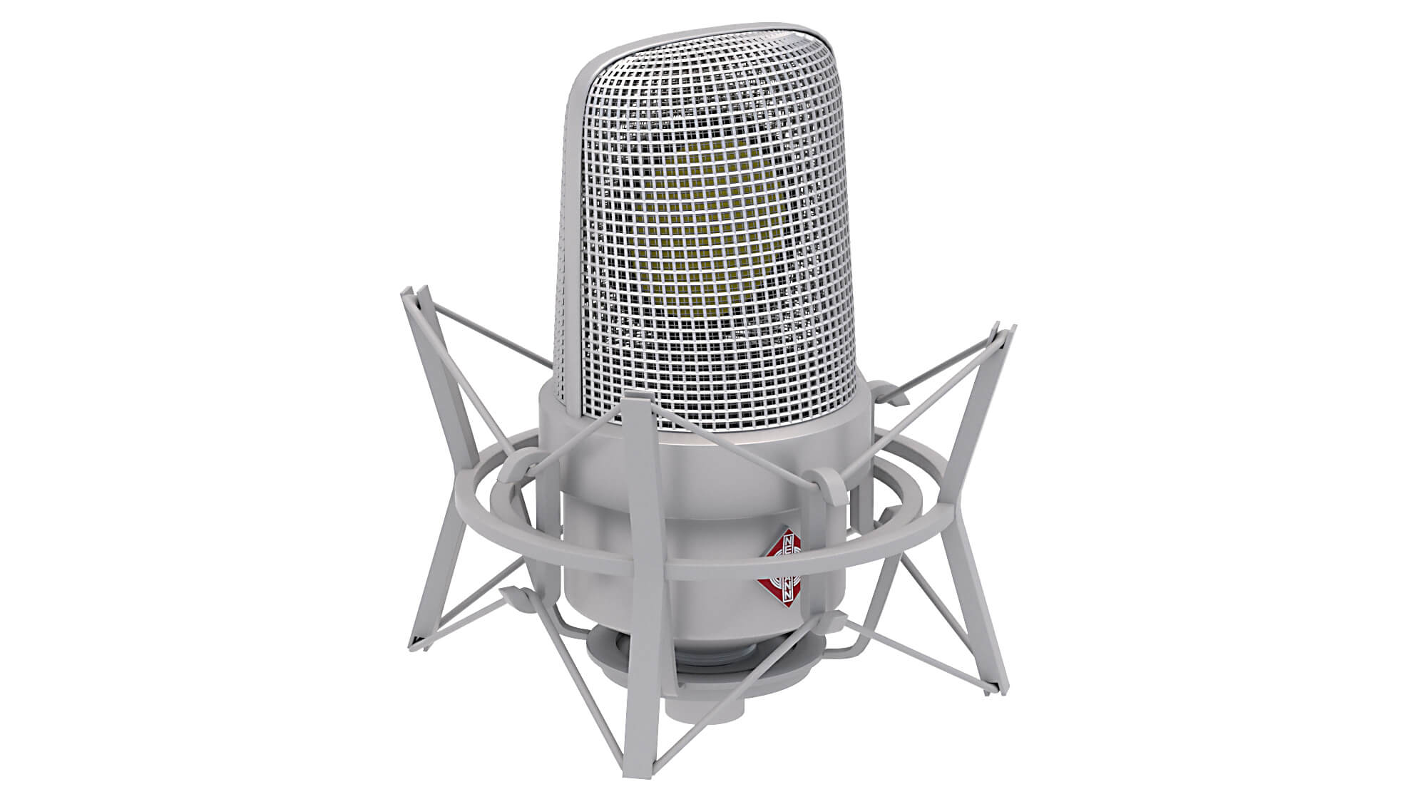 Neumann Tlm 49 Microphone With Stand - 3D Model by ALPHA3DST