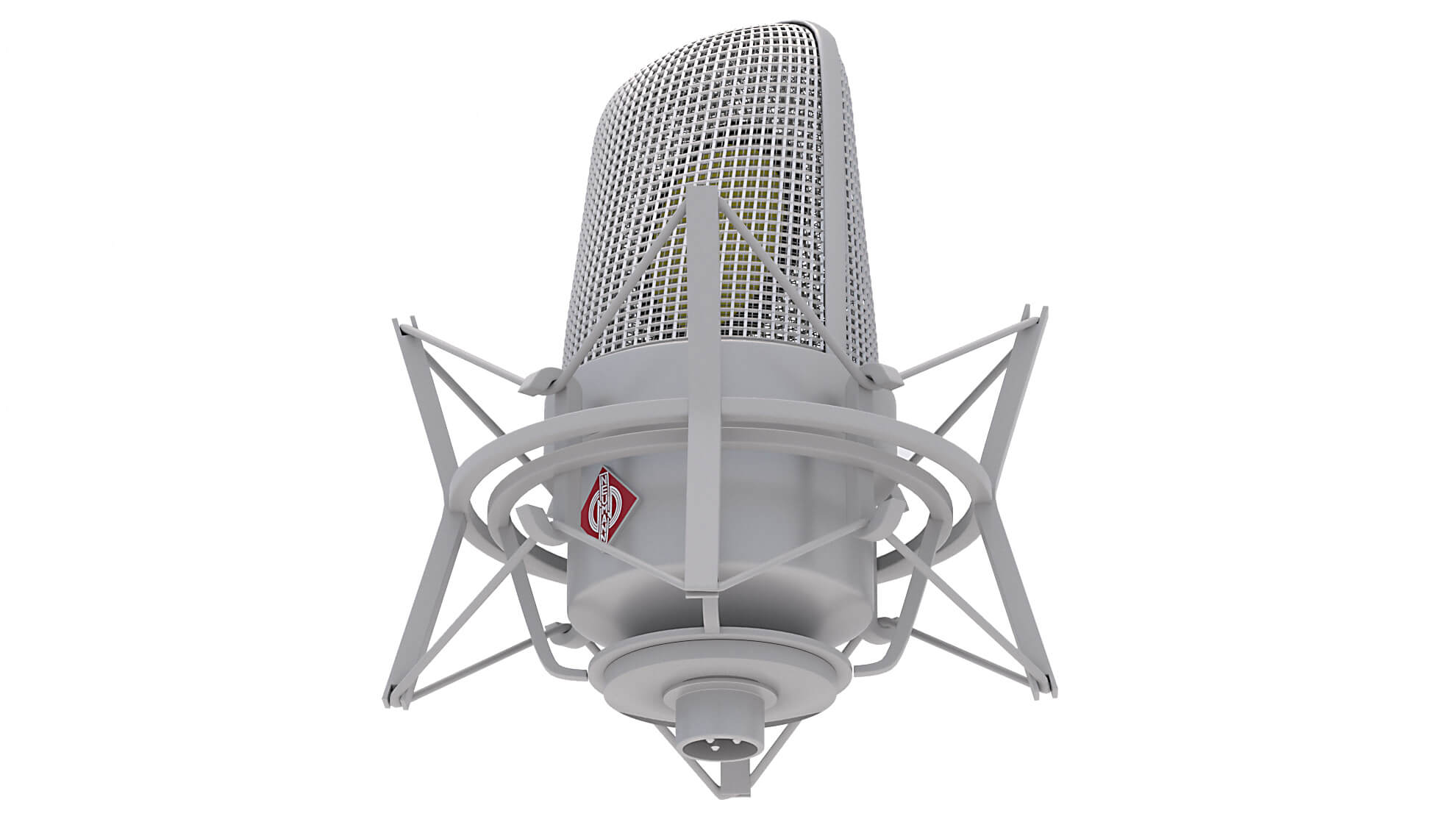 Neumann Tlm 49 Microphone With Stand - 3D Model by ALPHA3DST