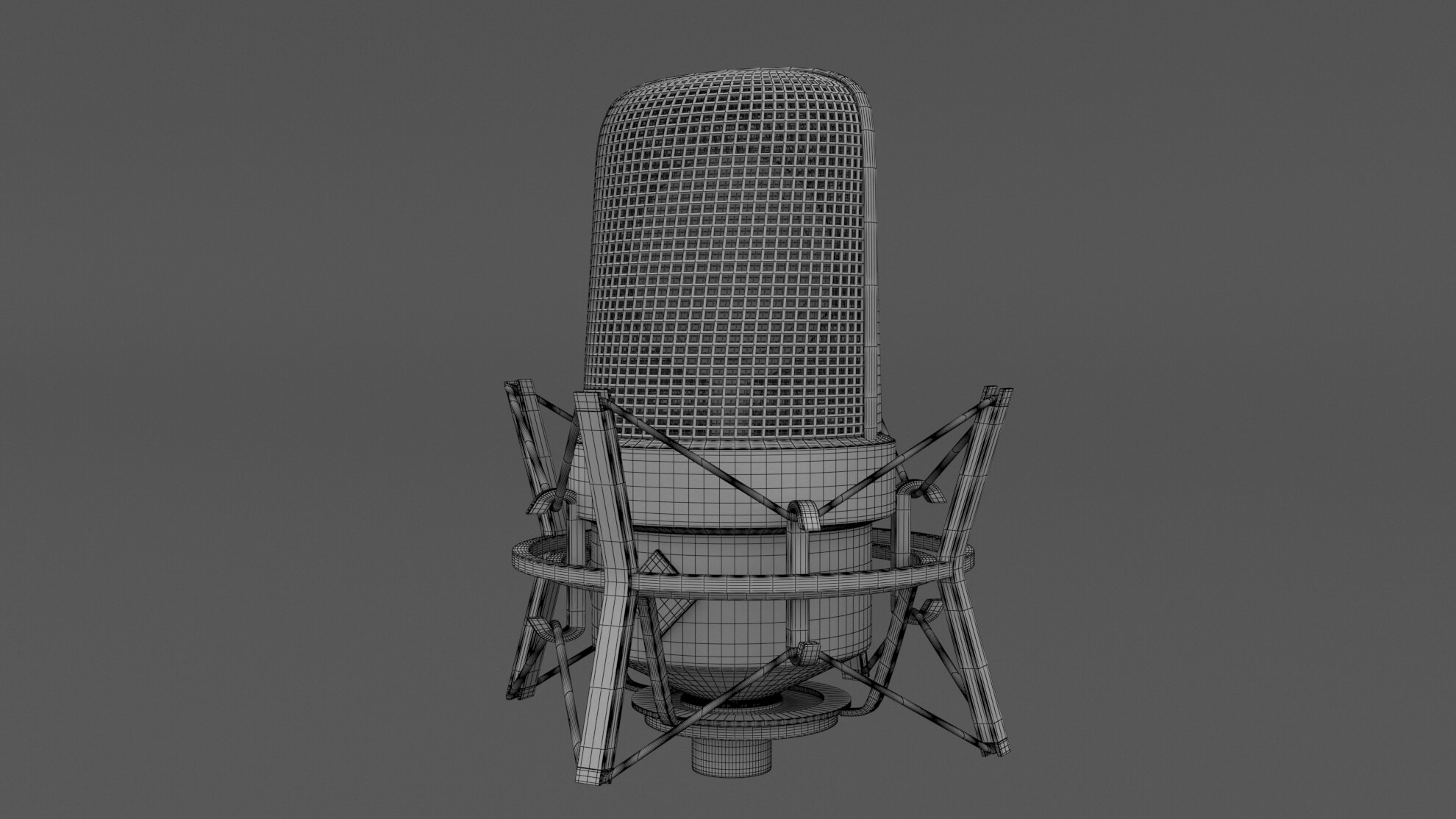 Neumann Tlm 49 Microphone With Stand - 3D Model by ALPHA3DST