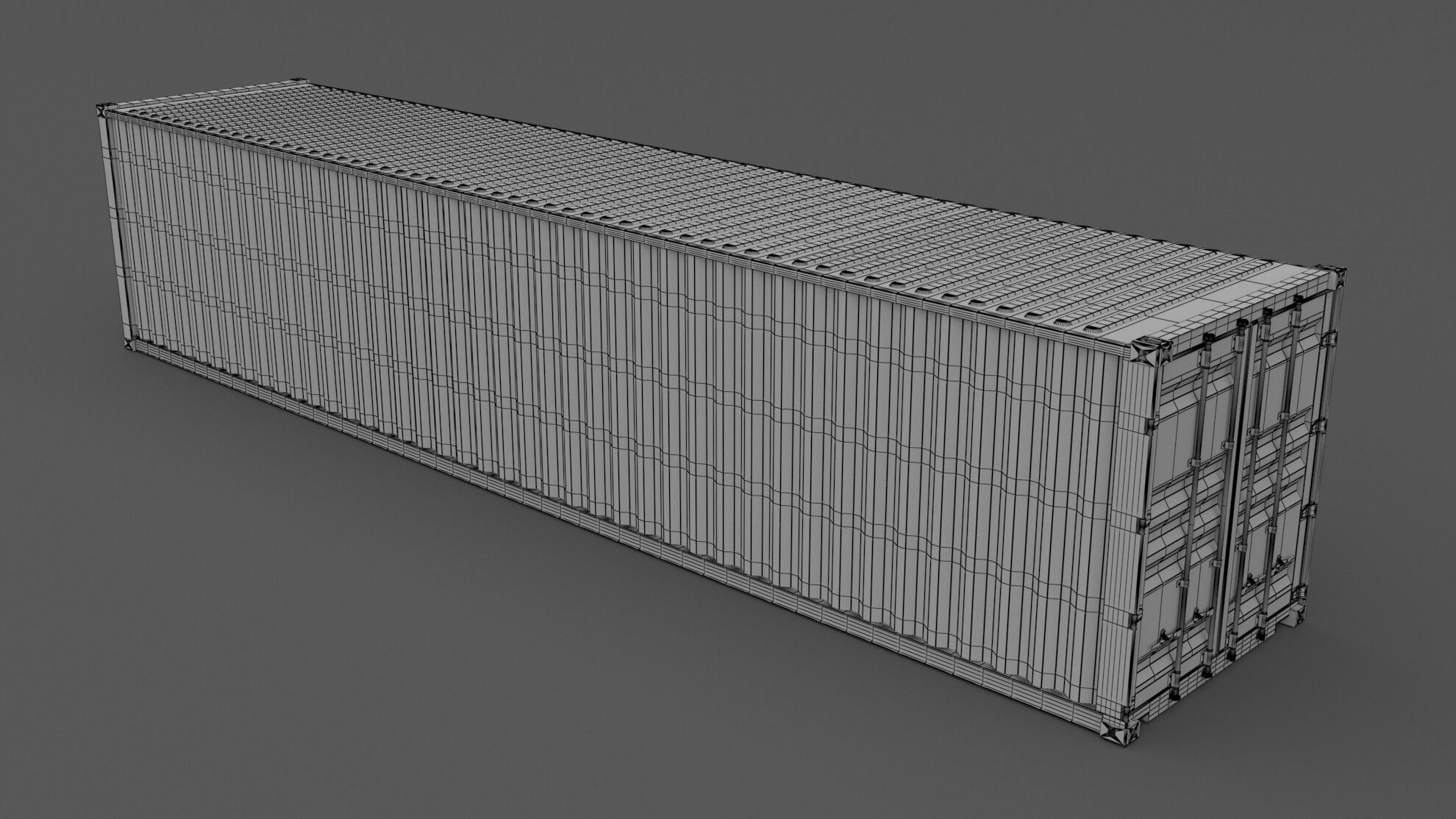 One Shipping Container - 3D Model by ALPHA3DST