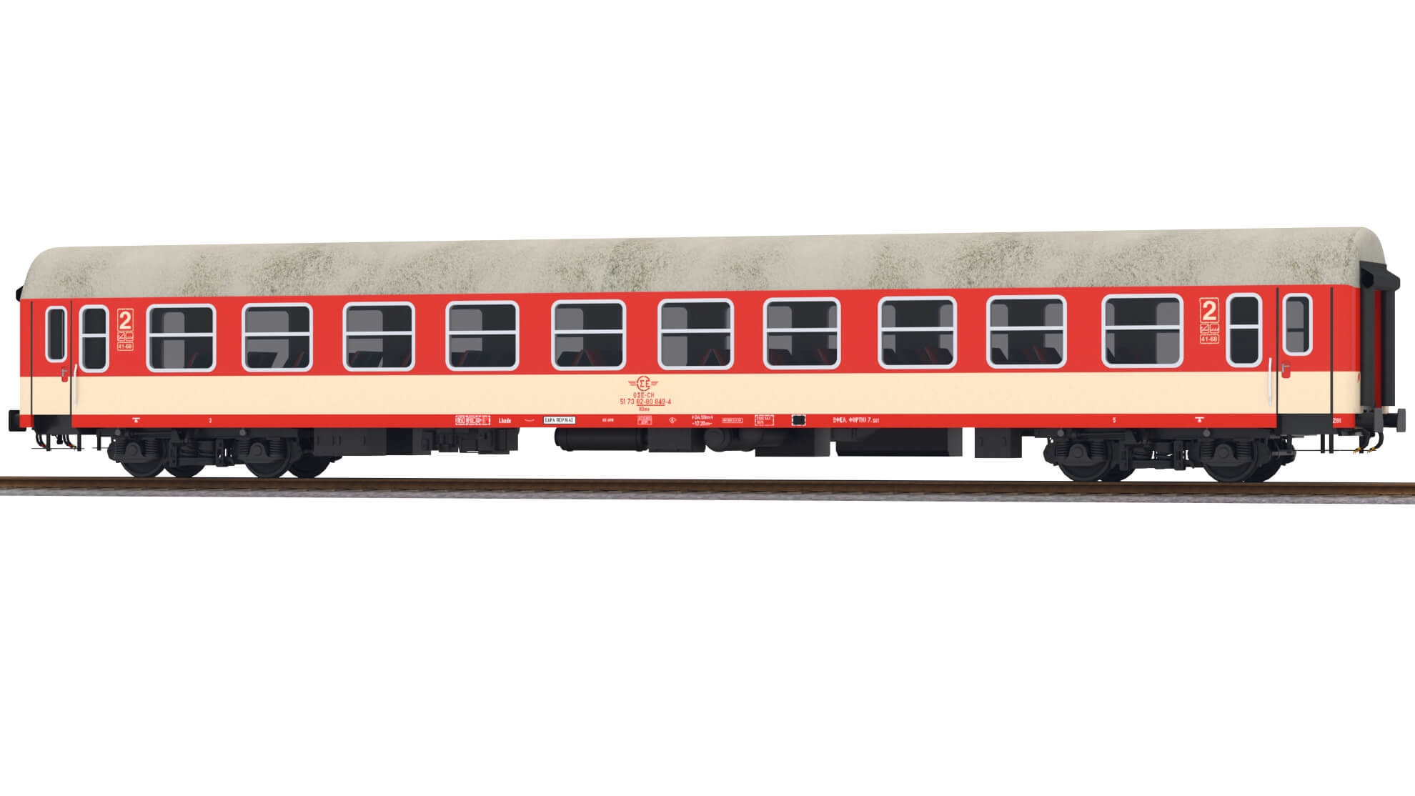 Ose Veb Uic-Y Passenger Train Car 3D Model by ALPHA3DST