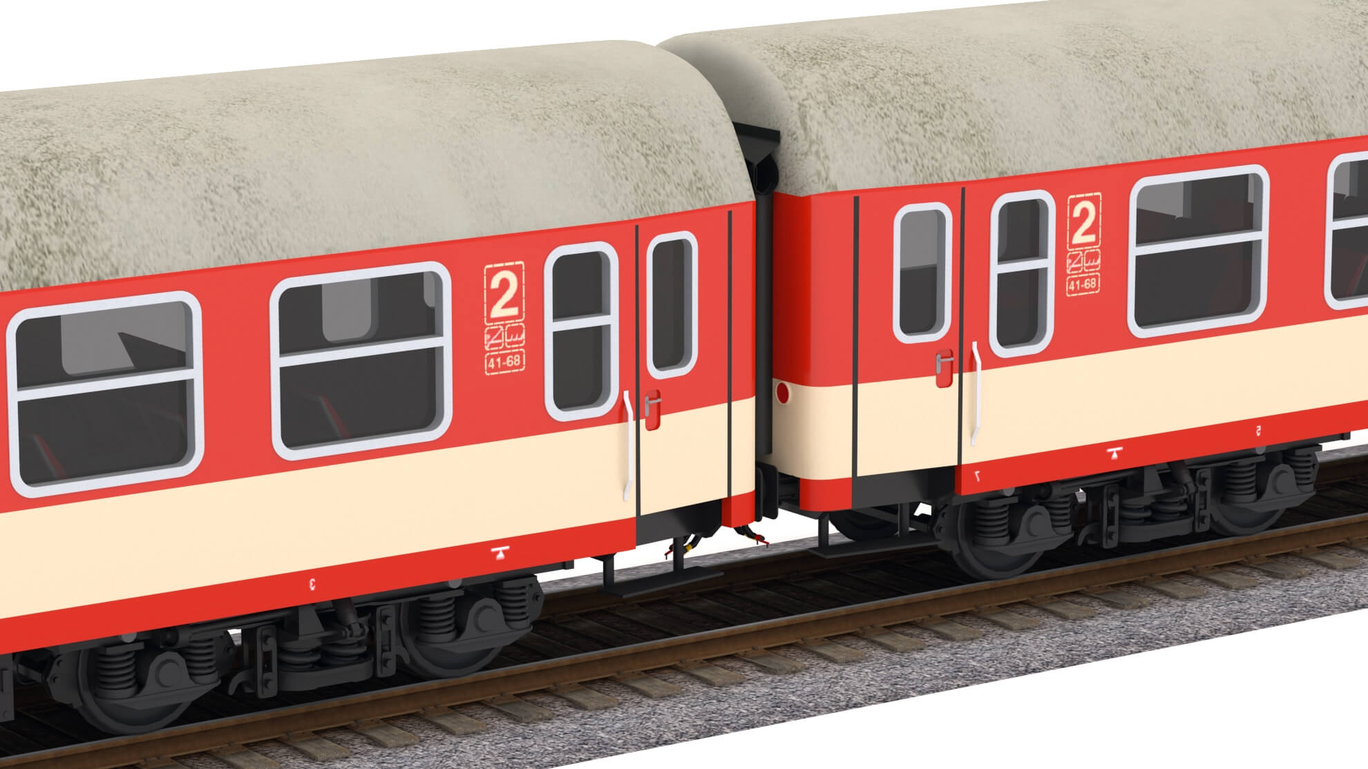 Ose Veb Uic-Y Passenger Train Car 3D Model by ALPHA3DST