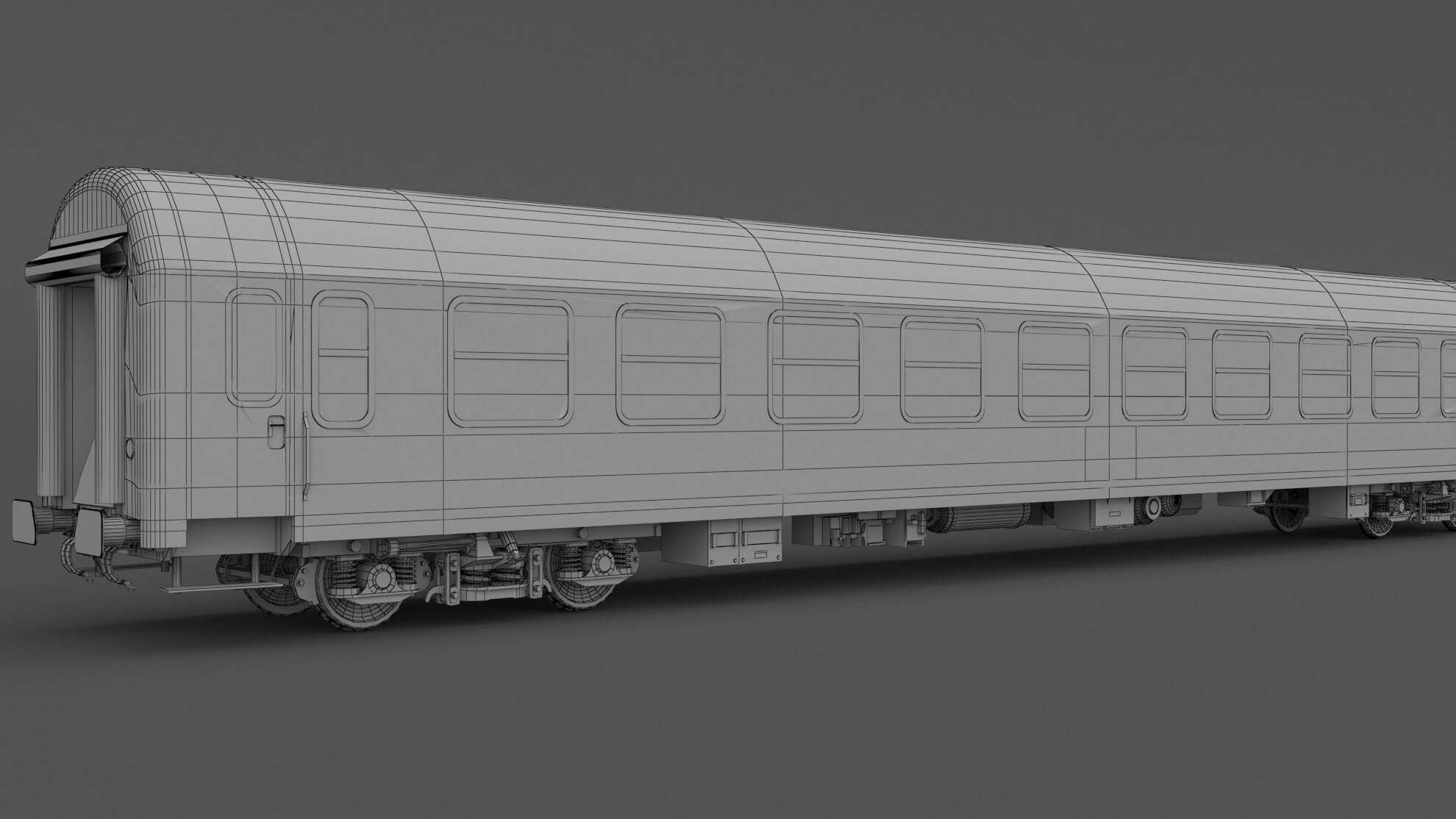 Ose Veb Uic-Y Passenger Train Car 3D Model by ALPHA3DST