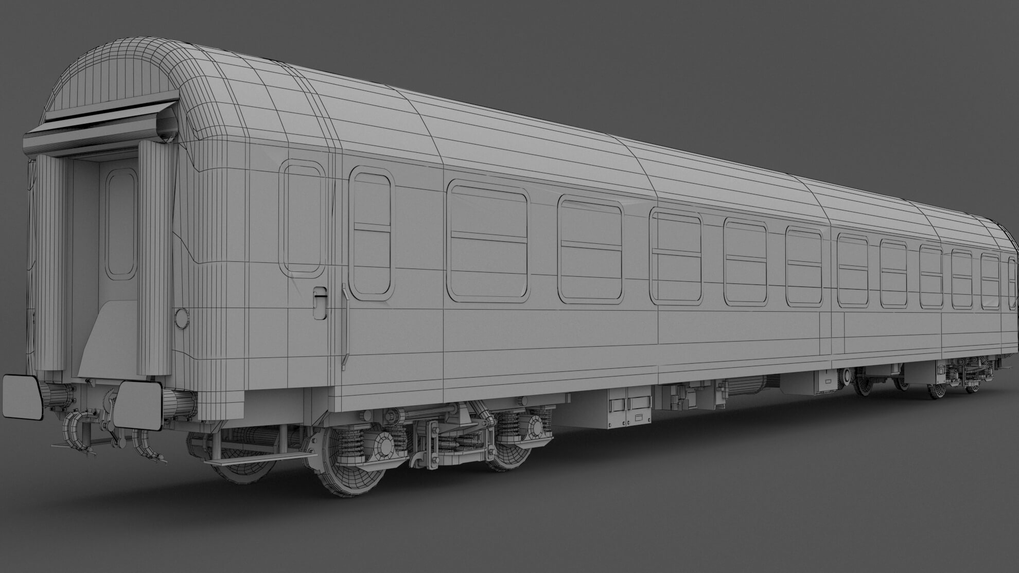 Ose Veb Uic-Y Passenger Train Car 3D Model by ALPHA3DST