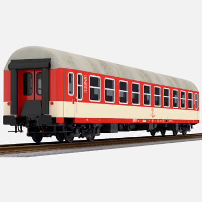 Ose Veb Uic-Y Passenger Train Car 3D Model by ALPHA3DST