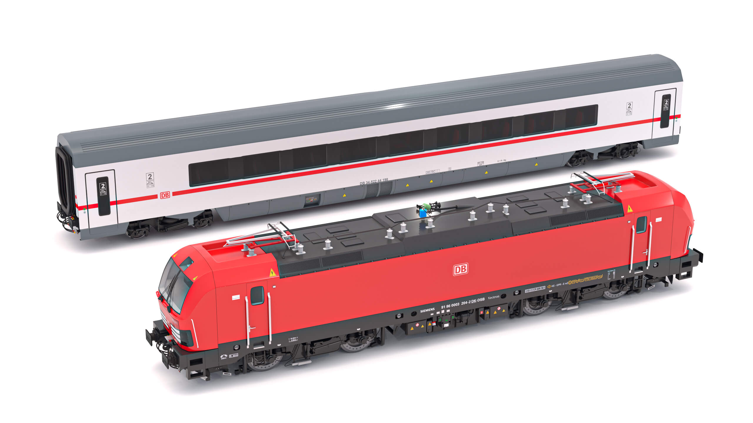 Passenger Train DB Collection 1 - 3D Model by ALPHA3DST