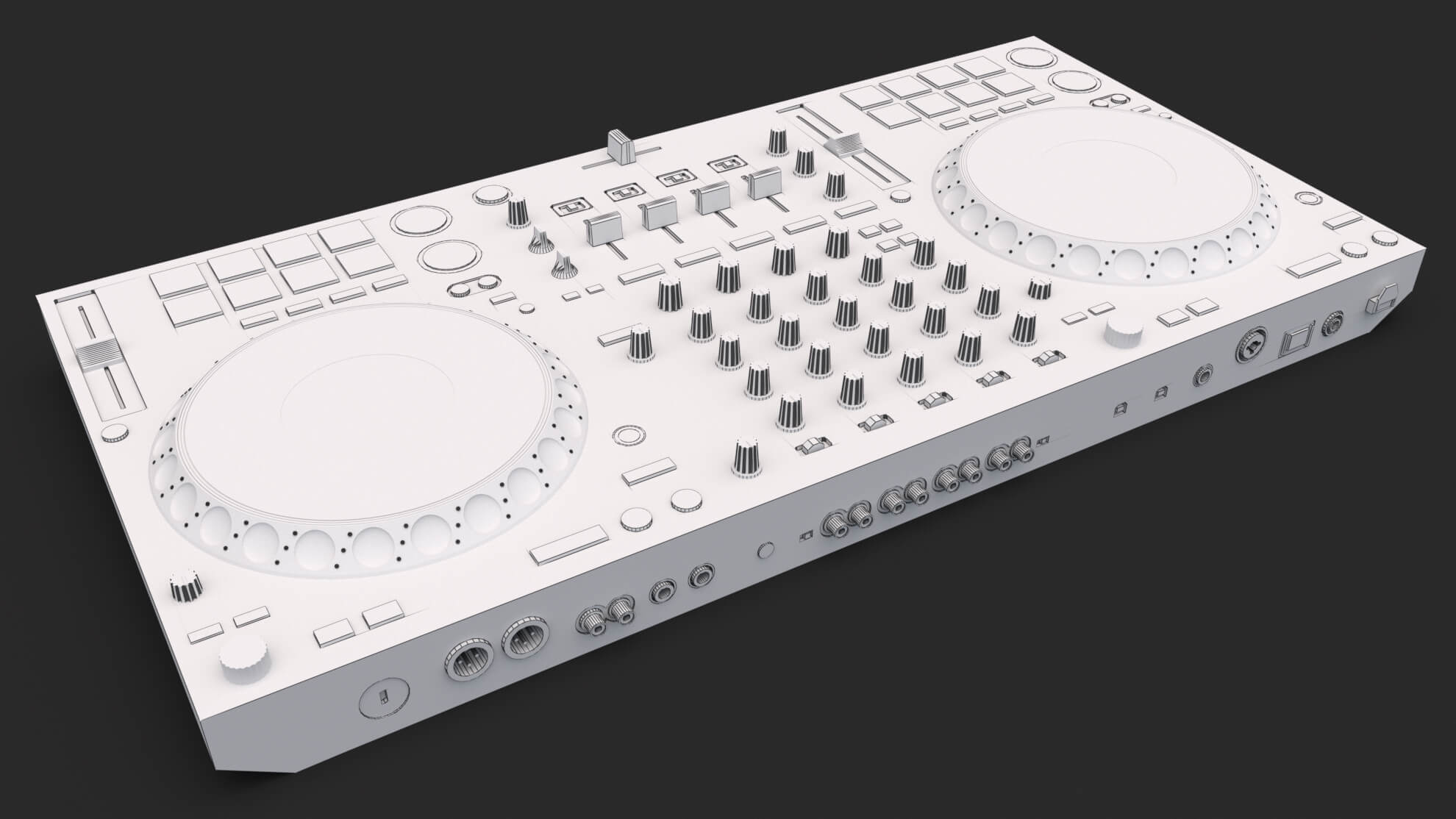 Pioneer Ddj-1000Srt White 3D Model by ALPHA3DST
