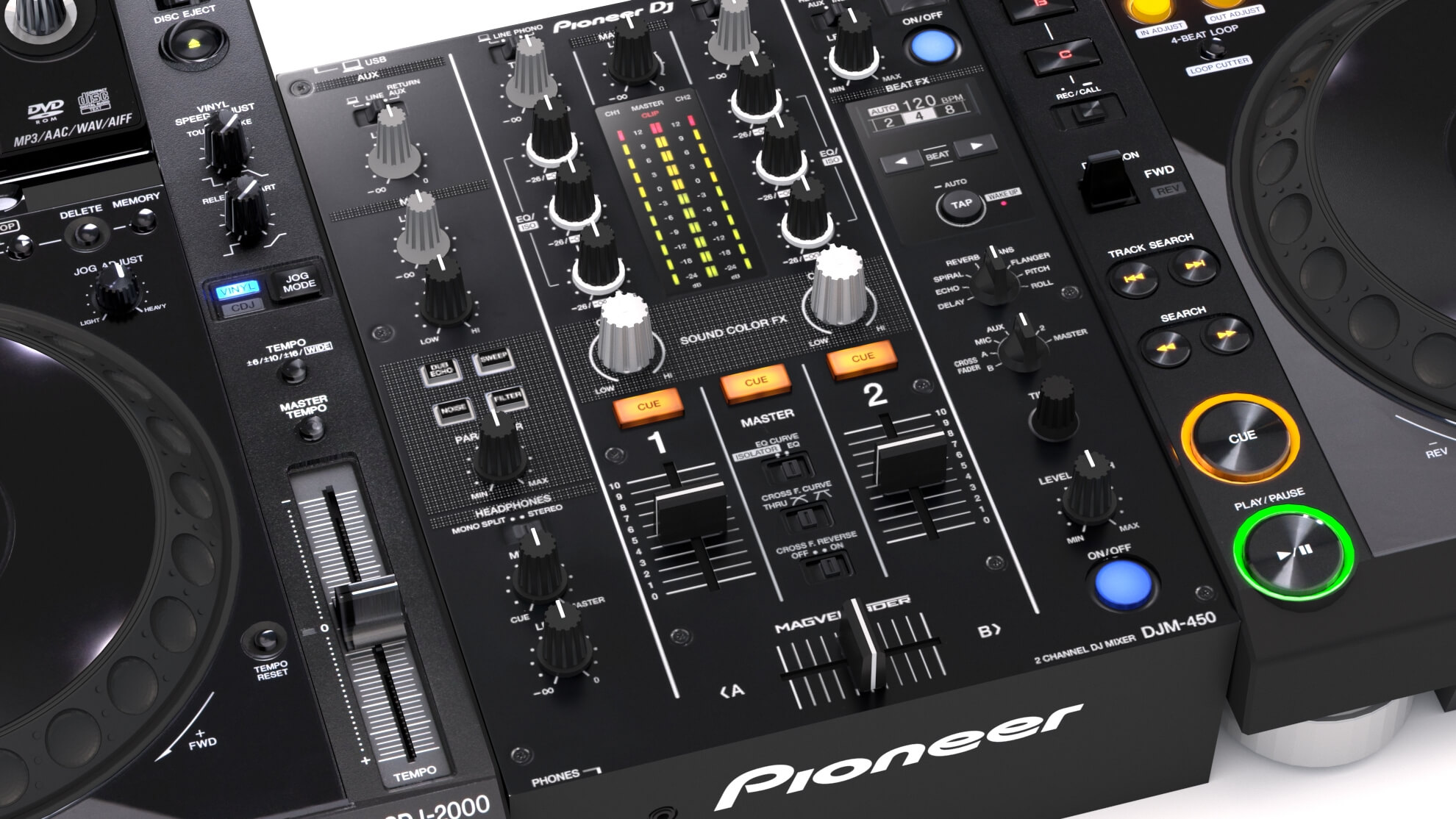 Pioneer DJ Set 2 - 3D Model by ALPHA3DST