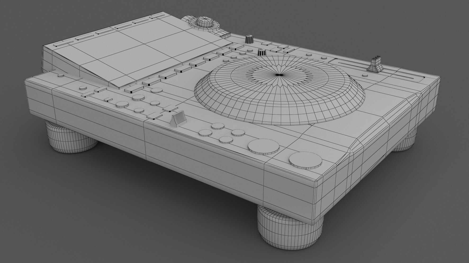 Pioneer DJ Set 3 Djm0750 MK2 and Cdj 3000 Nexus - 3D Model by ALPHA3DST