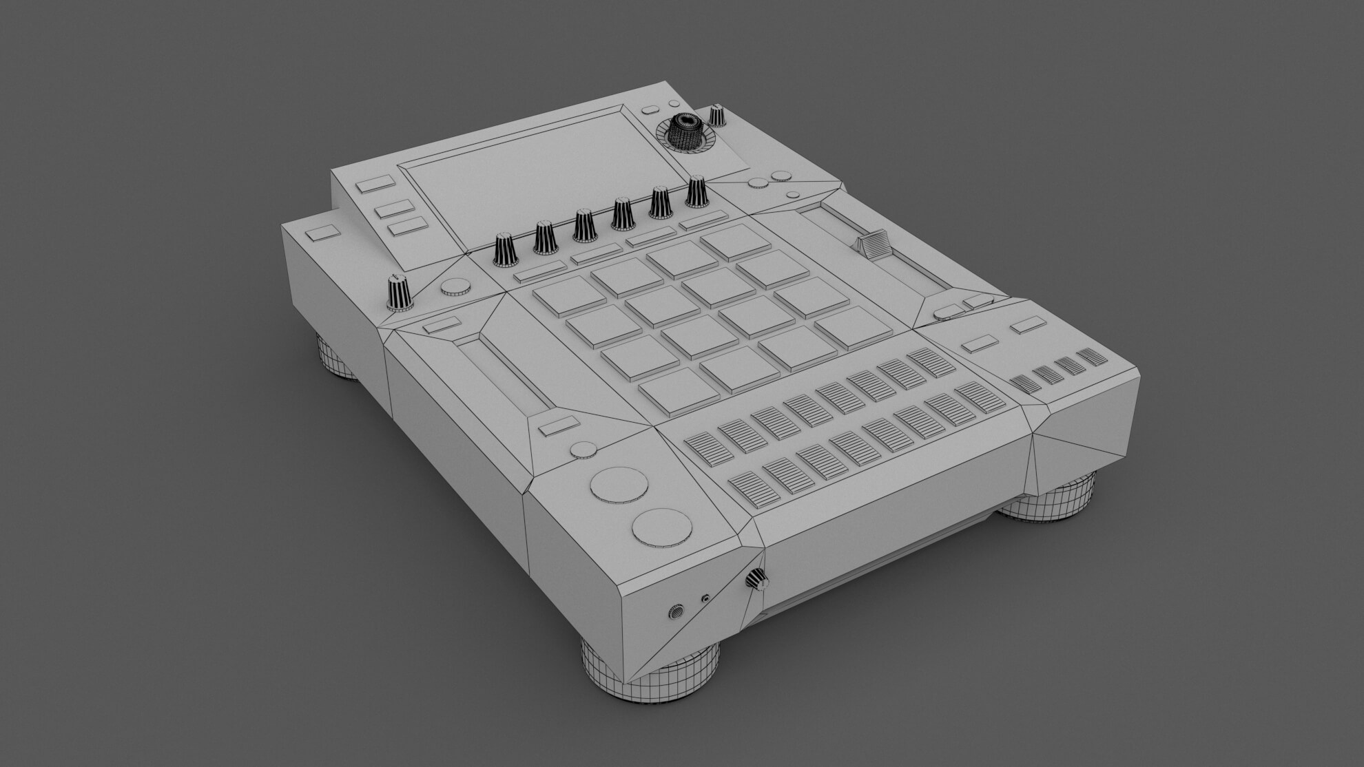 Pioneer Djs-1000 DJ Sampler 3D Model by ALPHA3DST