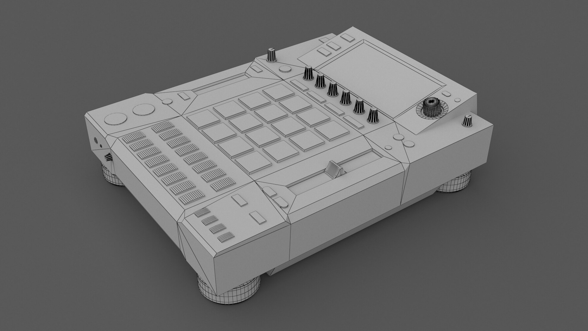 Pioneer Djs-1000 DJ Sampler 3D Model by ALPHA3DST
