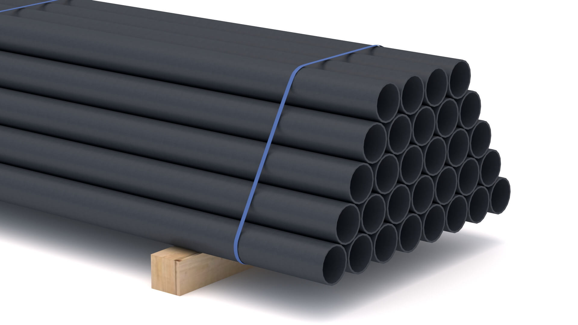 PVC Pipe With Pallet - 3D Model by ALPHA3DST