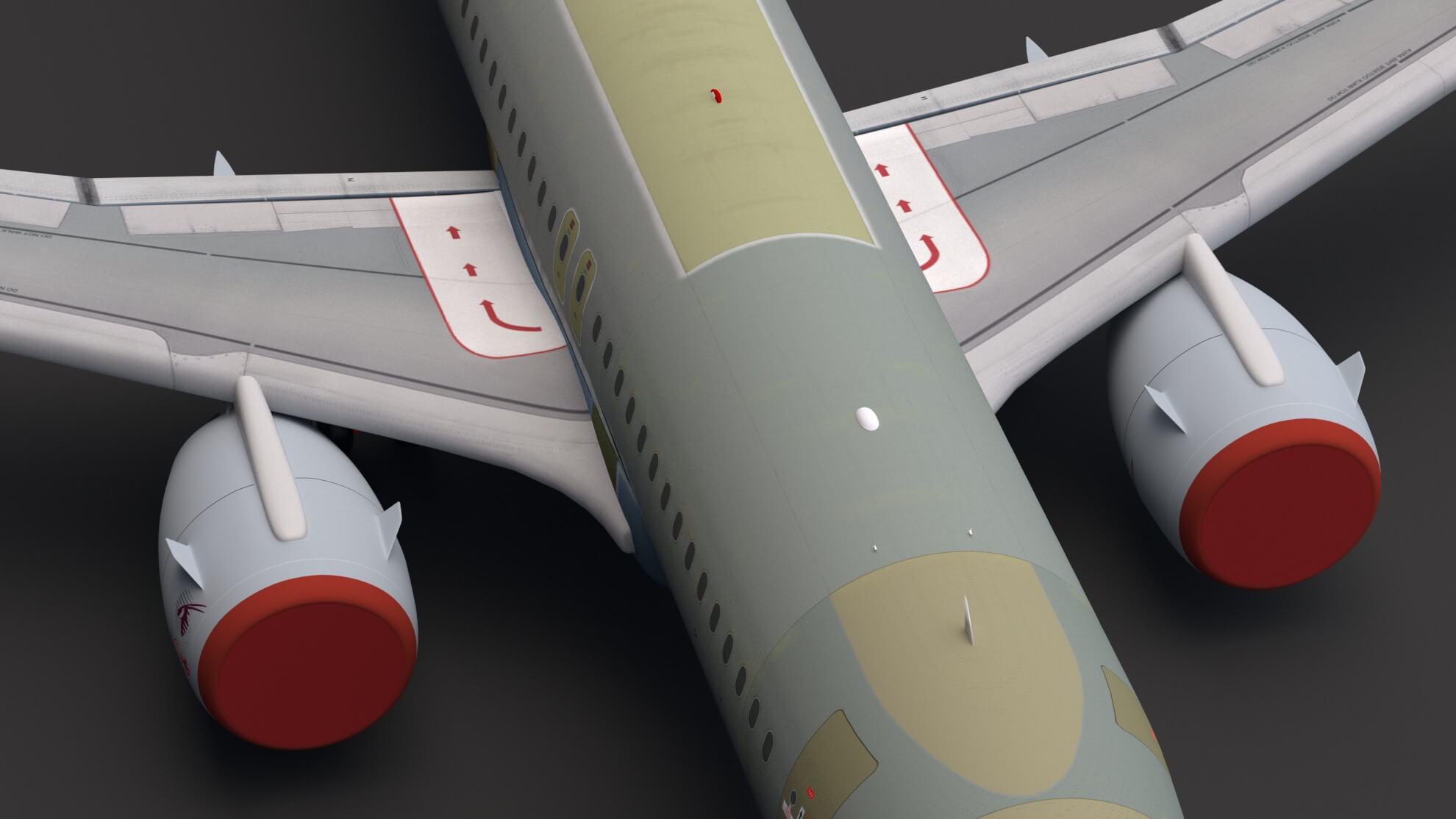 Qatar Airways Airbus A320 Unpainted - 3D Model by ALPHA3DST