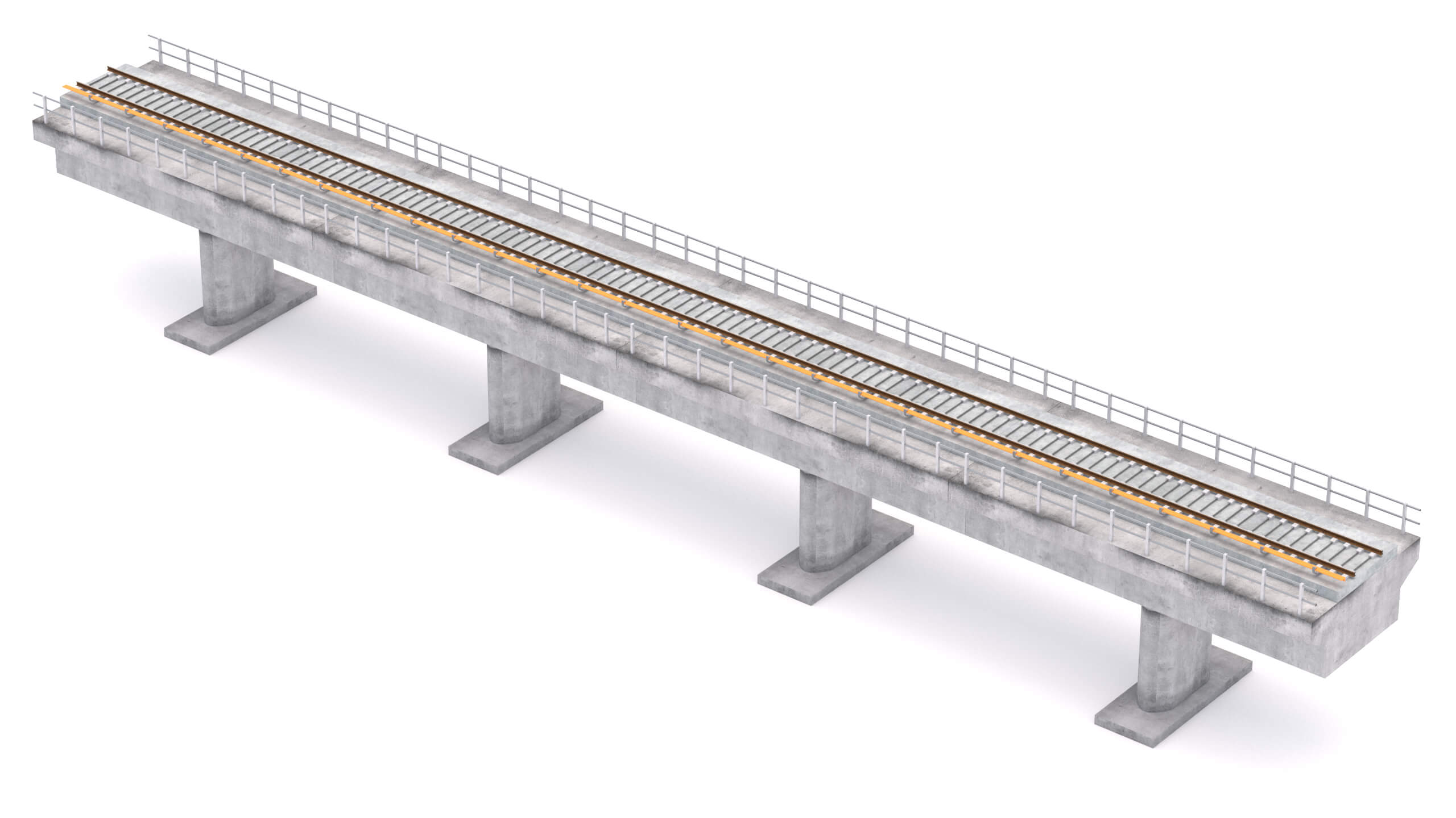 Railway Bridge - 3D Model by ALPHA3DST