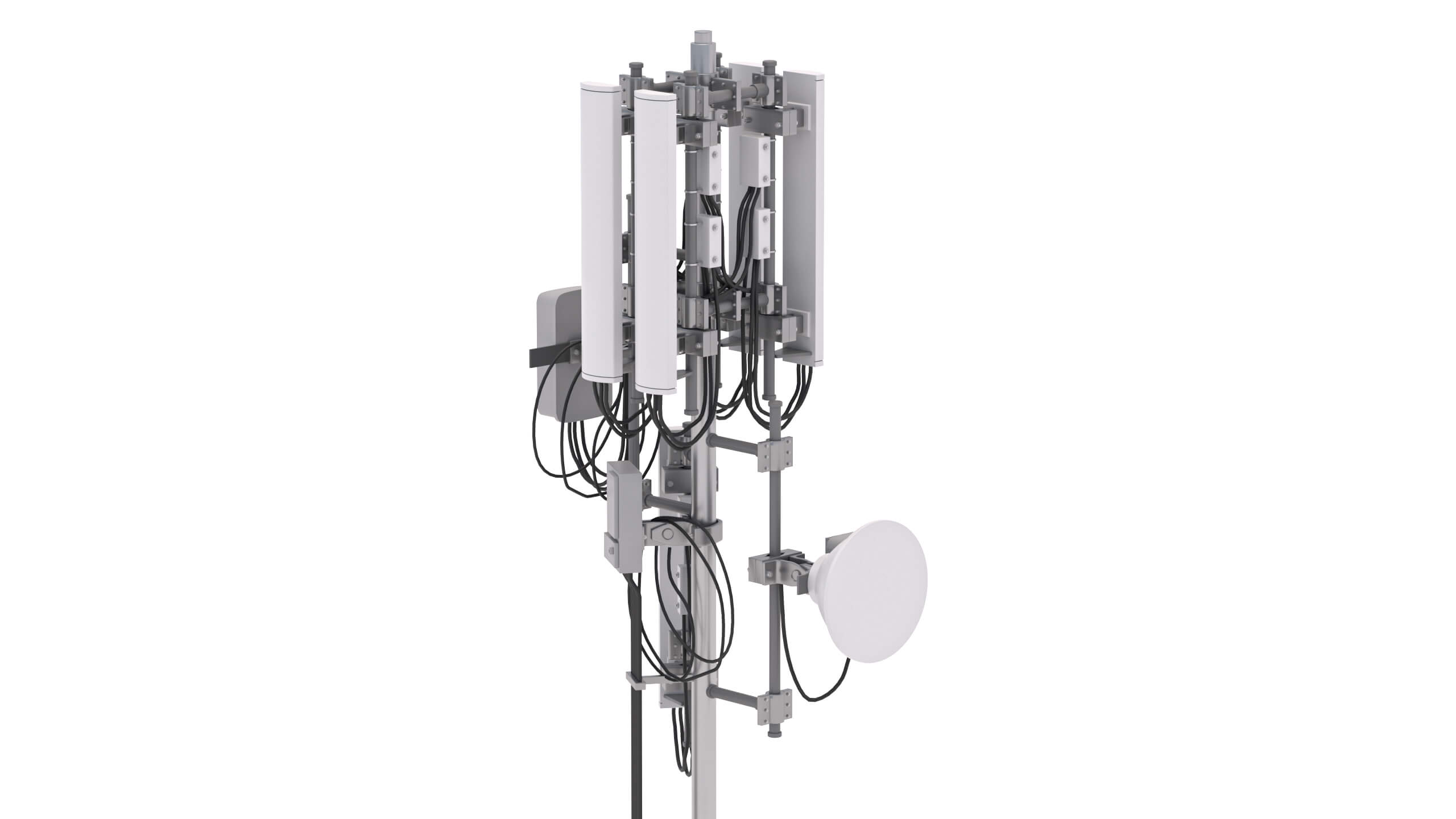 Roof Cell Phone Tower 2 - 3D Model by ALPHA3DST