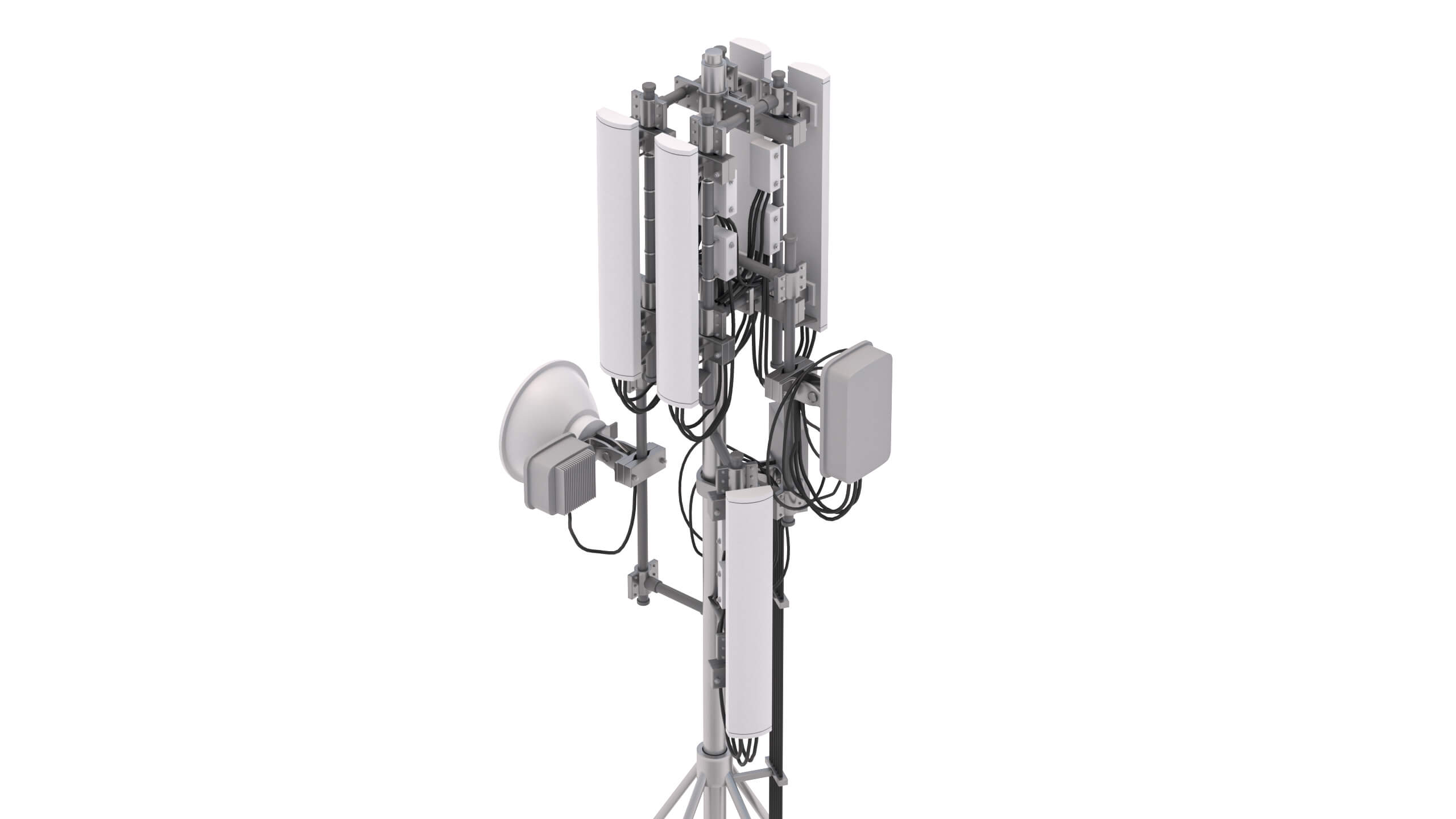 Roof Cell Phone Tower 2 - 3D Model by ALPHA3DST