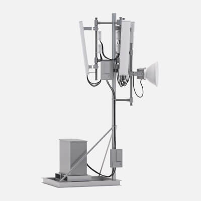 Cell Tower Station - 3D Model by ALPHA3DST