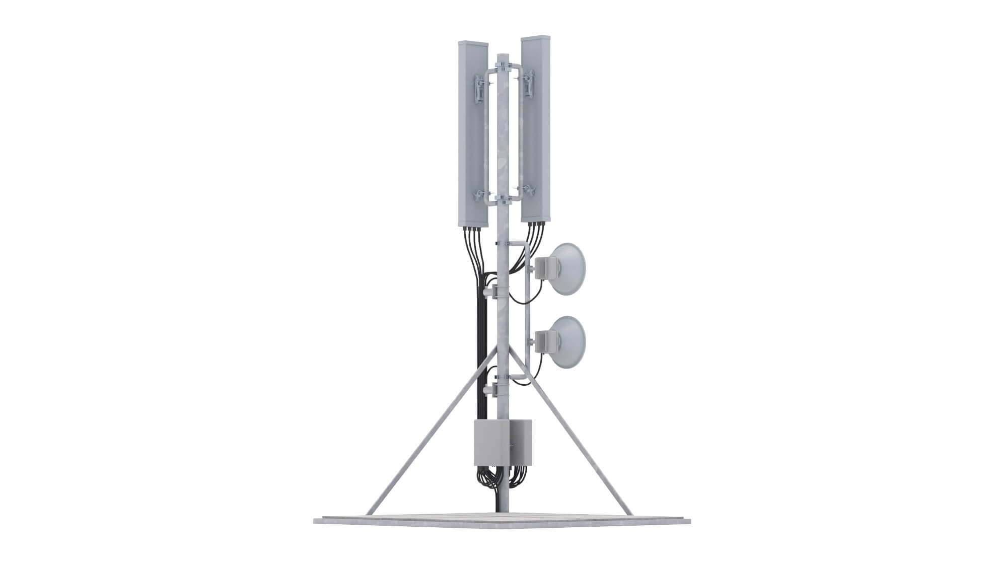 Rooftop Cell Phone Tower 1 - 3D Model by ALPHA3DST