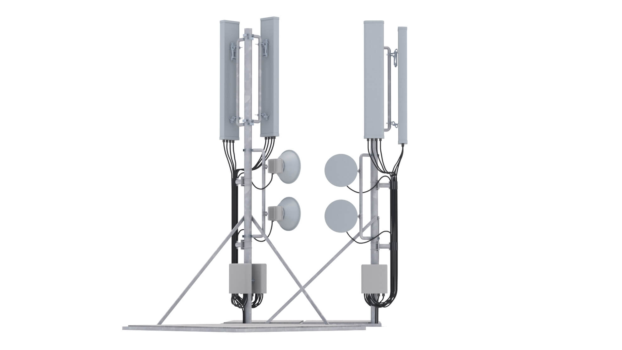 Rooftop Cell Phone Tower 1 - 3D Model by ALPHA3DST