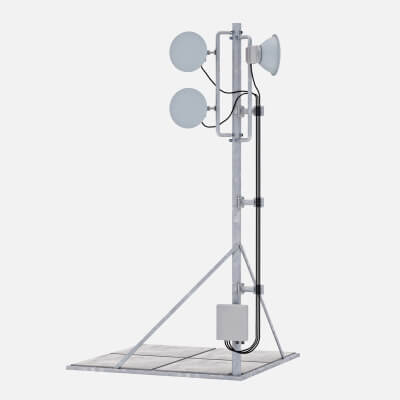 Rooftop Cell Phone Tower 2 - 3D Model by ALPHA3DST