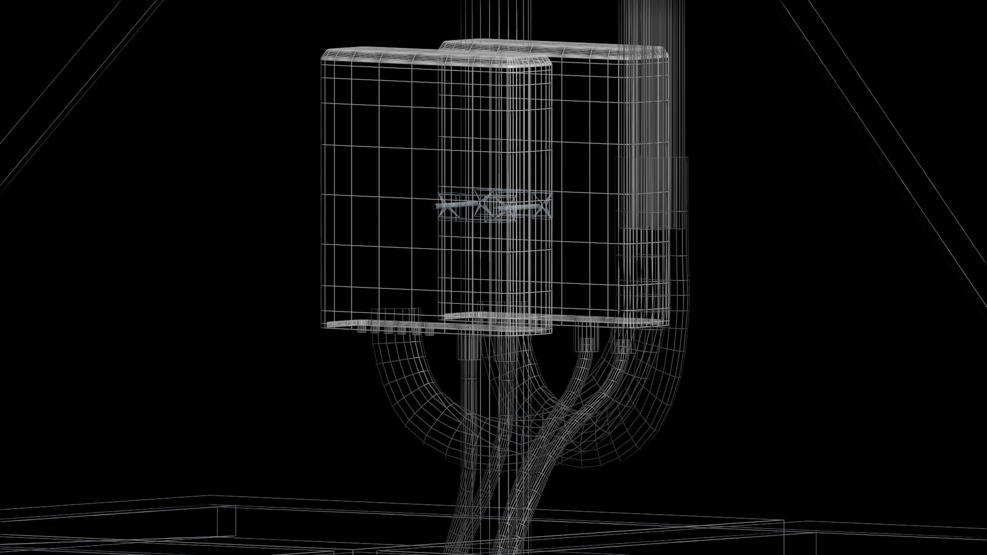 Rooftop Cell Phone Tower 3 - 3D Model by ALPHA3DST