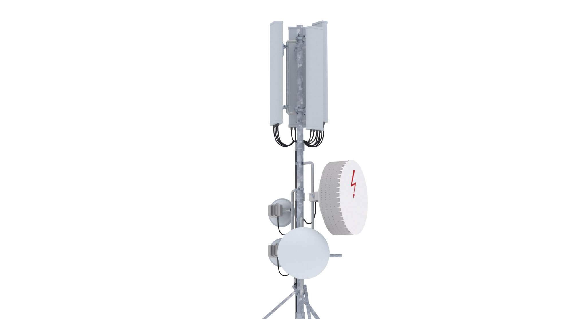 Rooftop Cell Phone Tower 4 - 3D Model by ALPHA3DST