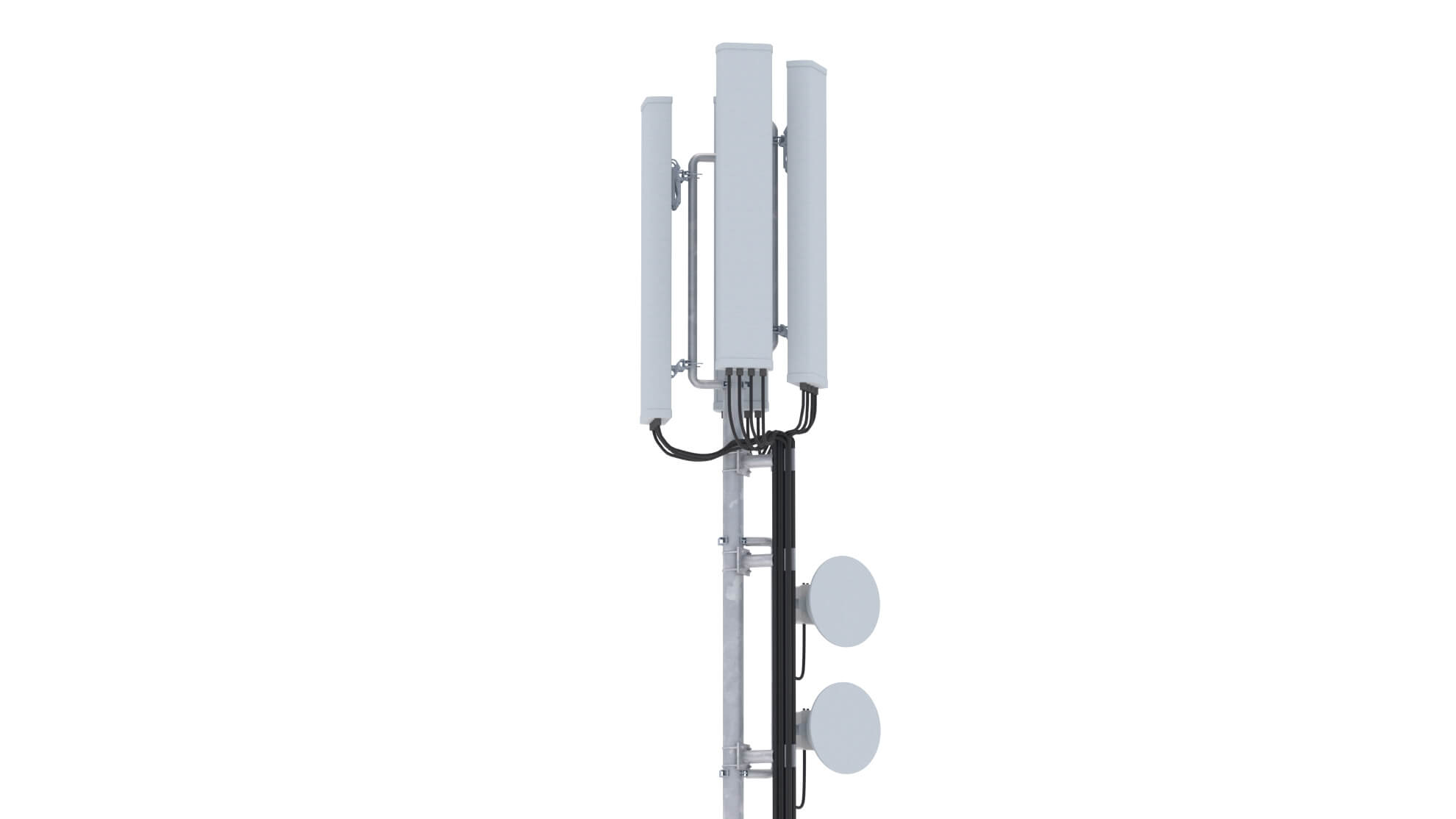 Rooftop Cell Phone Tower 5 - 3D Model by ALPHA3DST