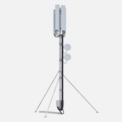 Rooftop Cell Phone Tower 5 - 3D Model by ALPHA3DST