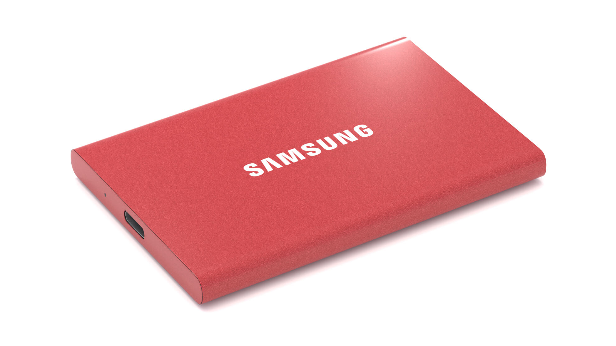 Samsung Portable SSD T7 Red - 3D Model by ALPHA3DST