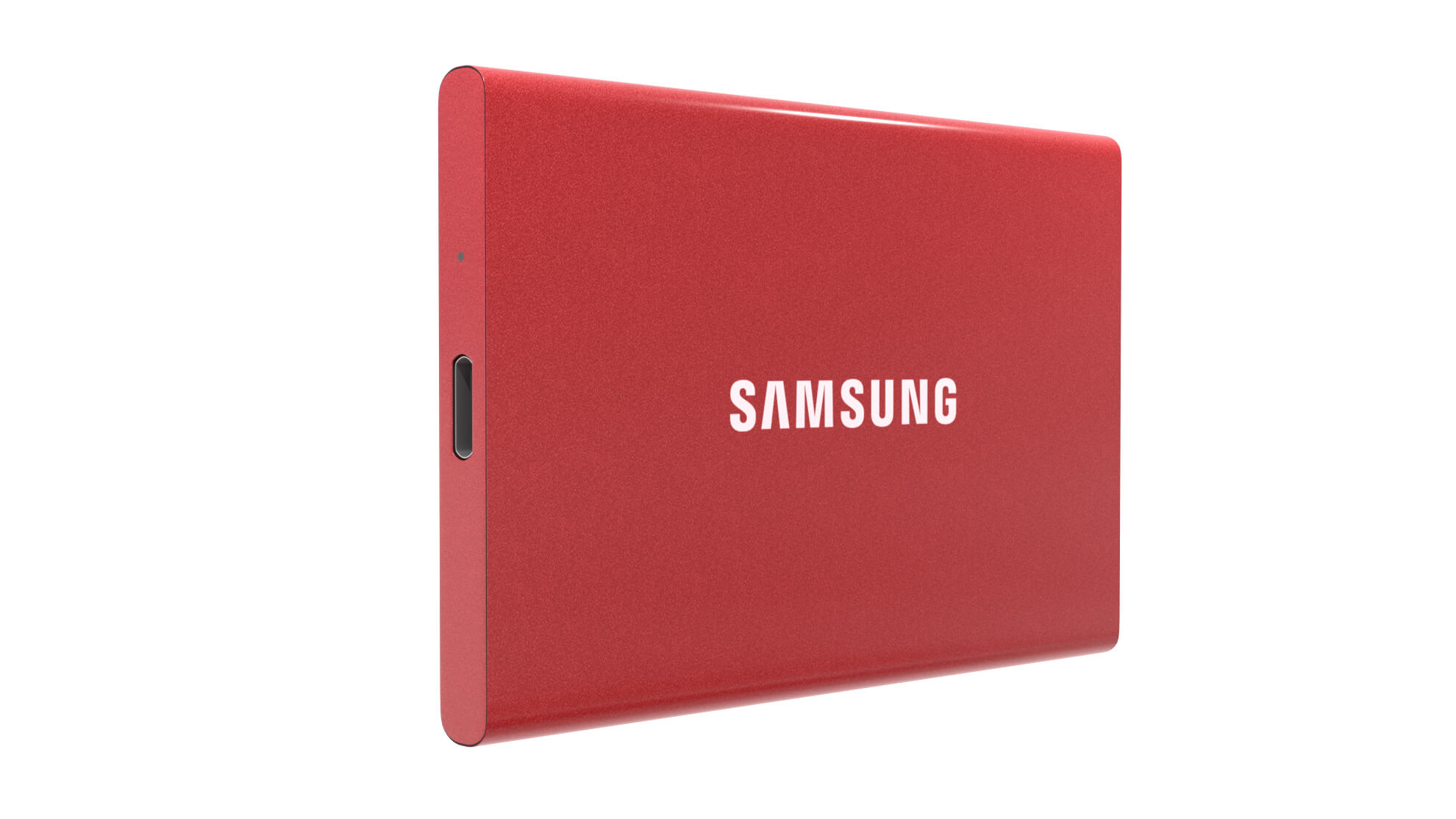 Samsung Portable SSD T7 Red - 3D Model by ALPHA3DST