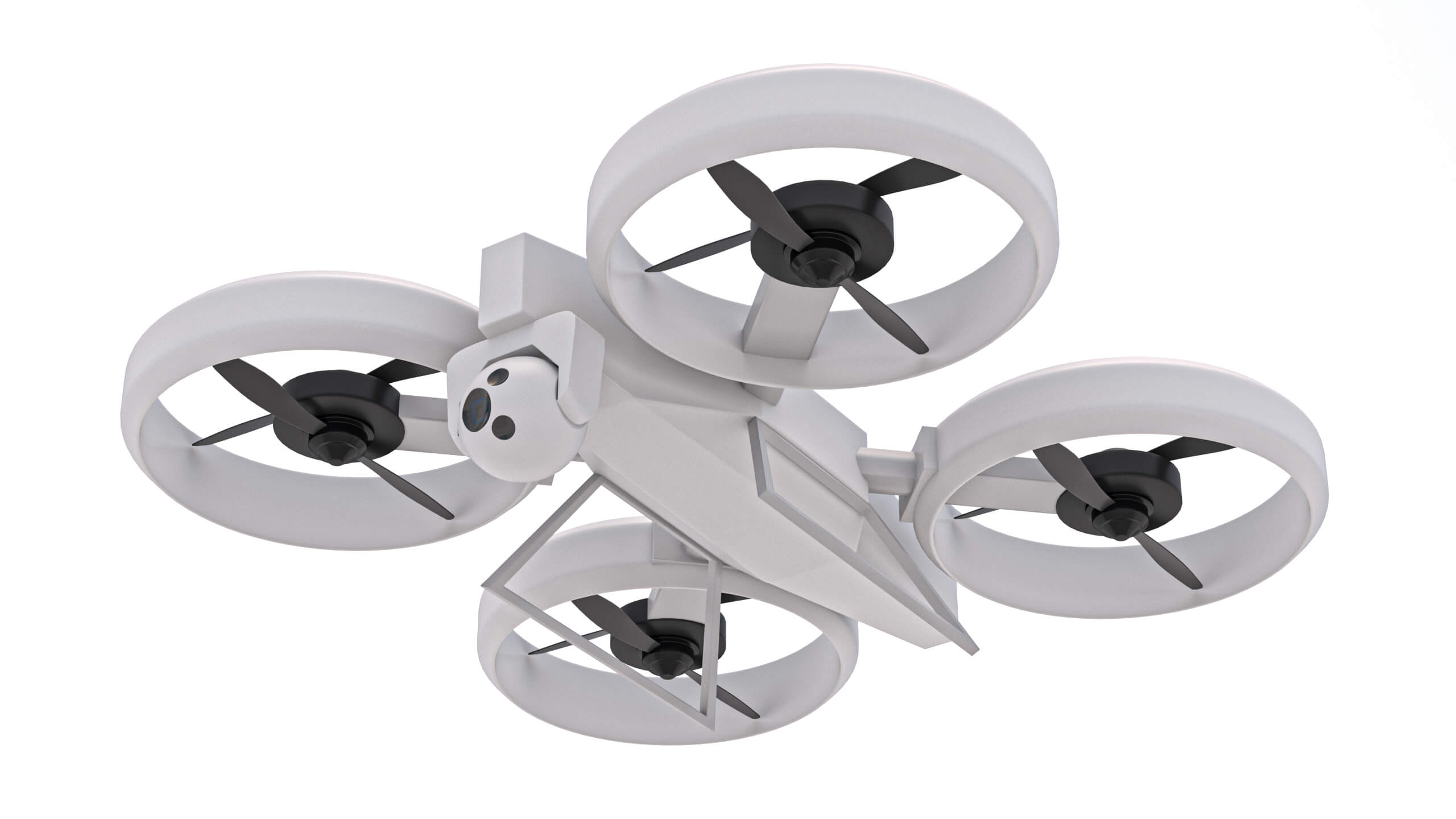 Sci-Fi Quadrocopter Drone 3D Model by ALPHA3DST