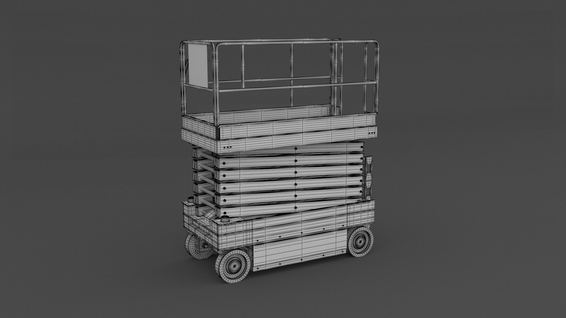 Scissor Lift - 3D Model by ALPHA3DST