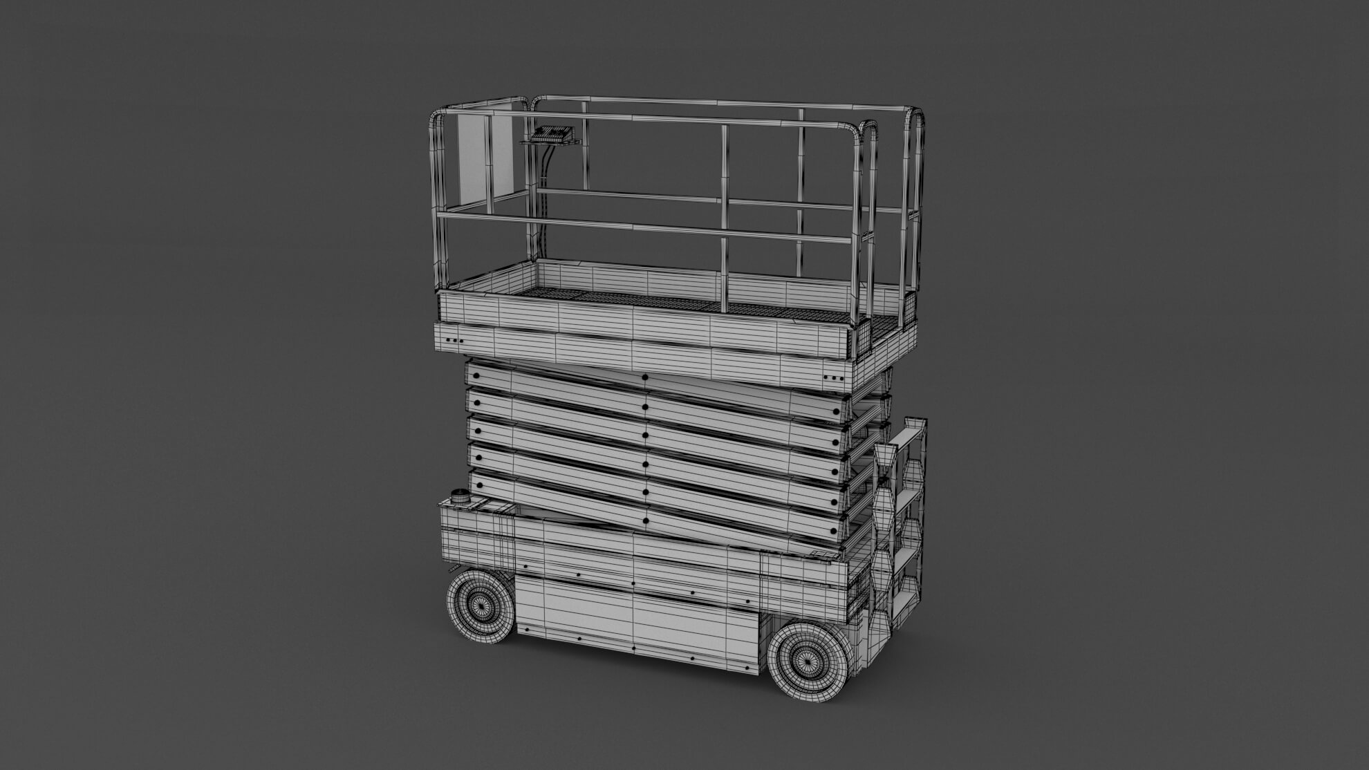 Scissor Lift - 3D Model by ALPHA3DST