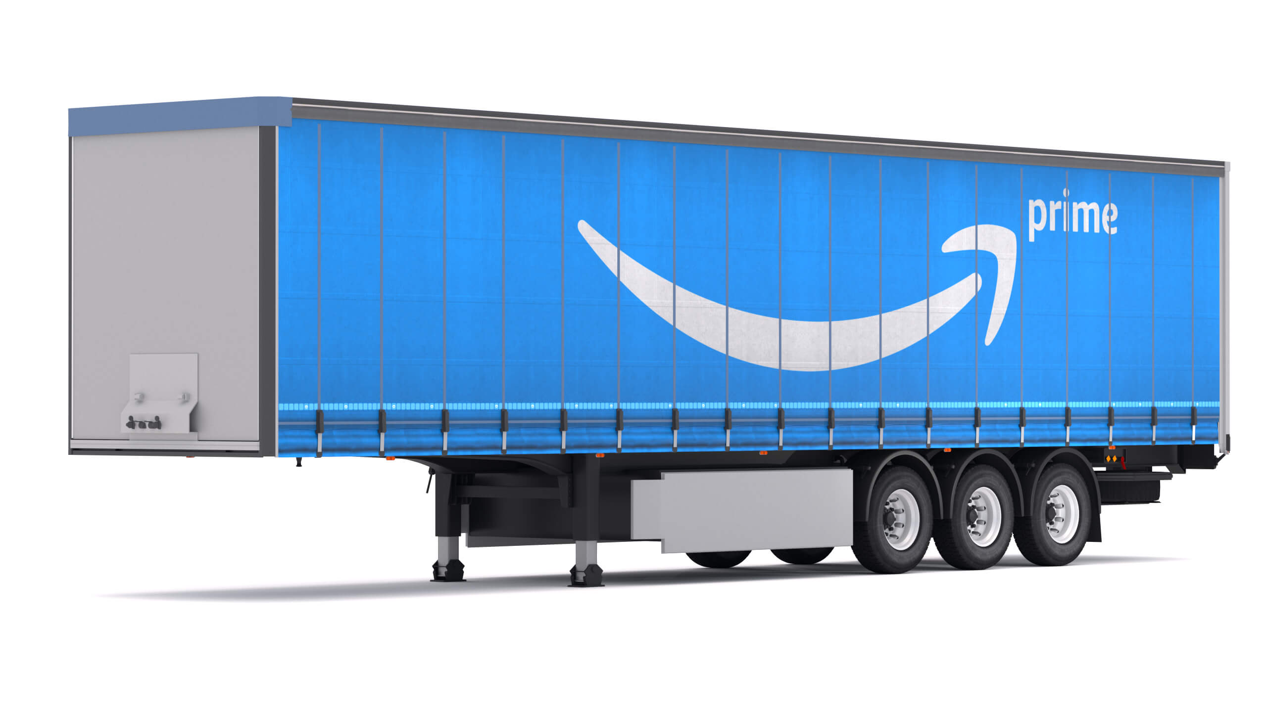 Semi Trailer Amazon Curtainsider - 3D Model by ALPHA3DST