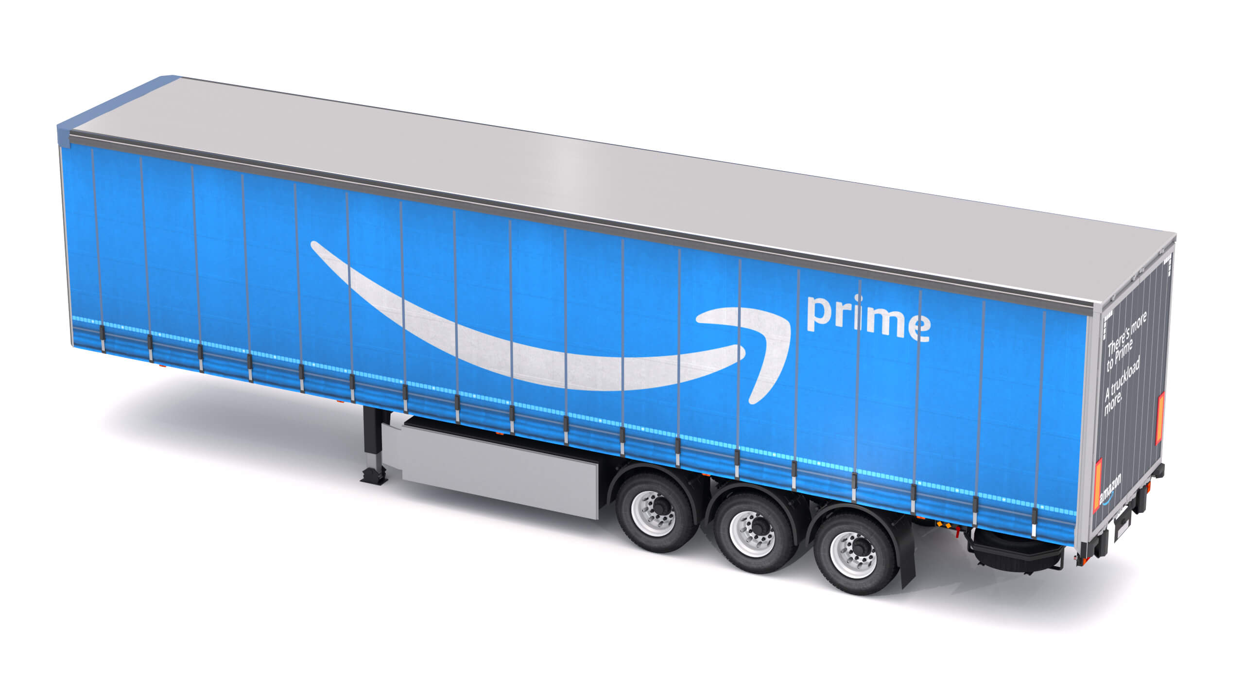 Semi Trailer Amazon Curtainsider - 3D Model by ALPHA3DST