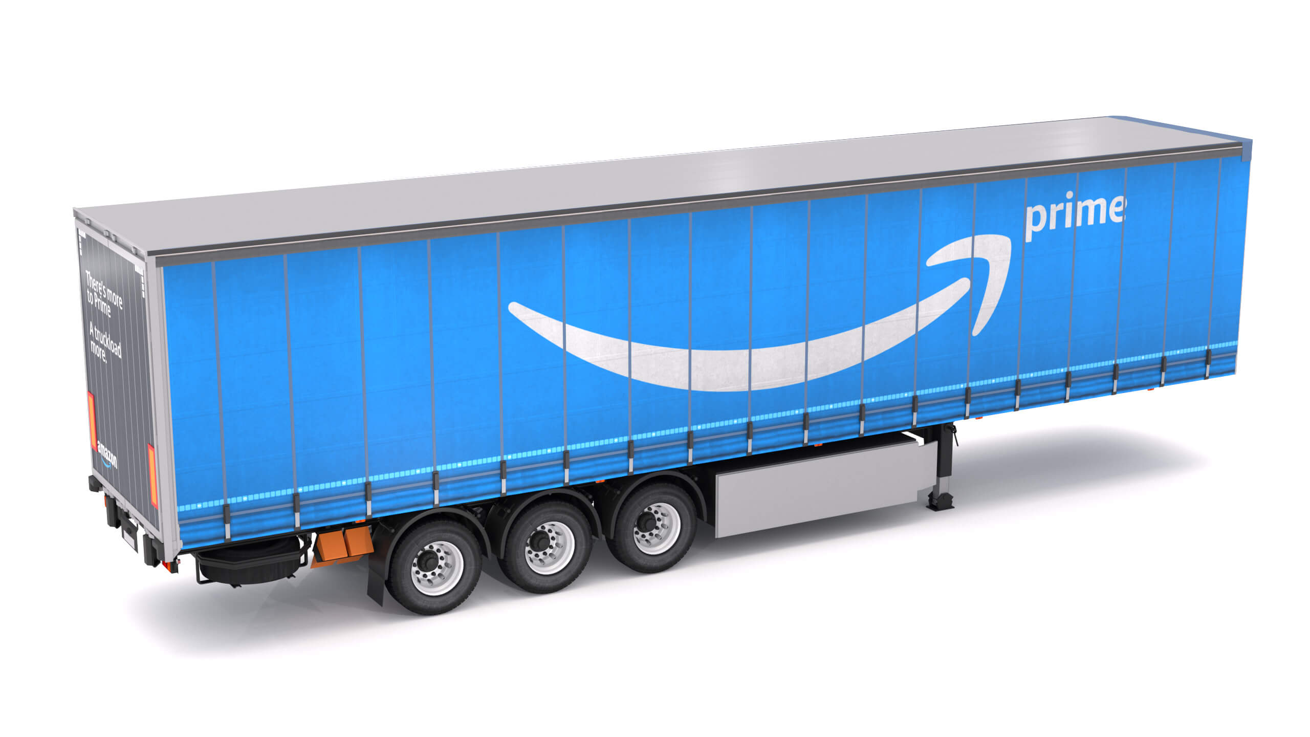 Semi Trailer Amazon Curtainsider - 3D Model by ALPHA3DST