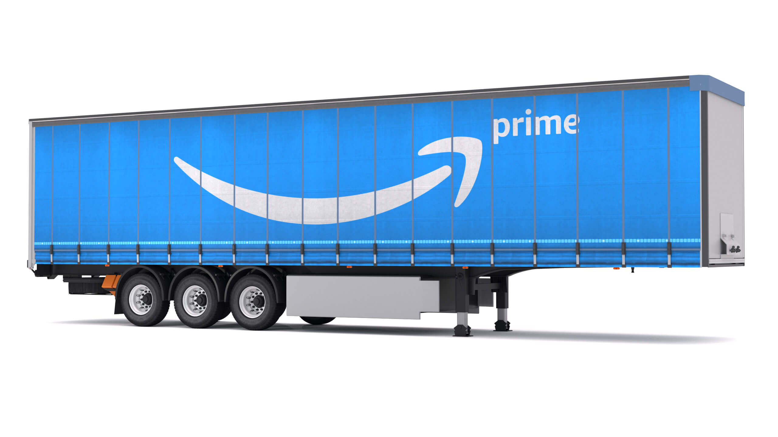 Semi Trailer Amazon Curtainsider - 3D Model by ALPHA3DST