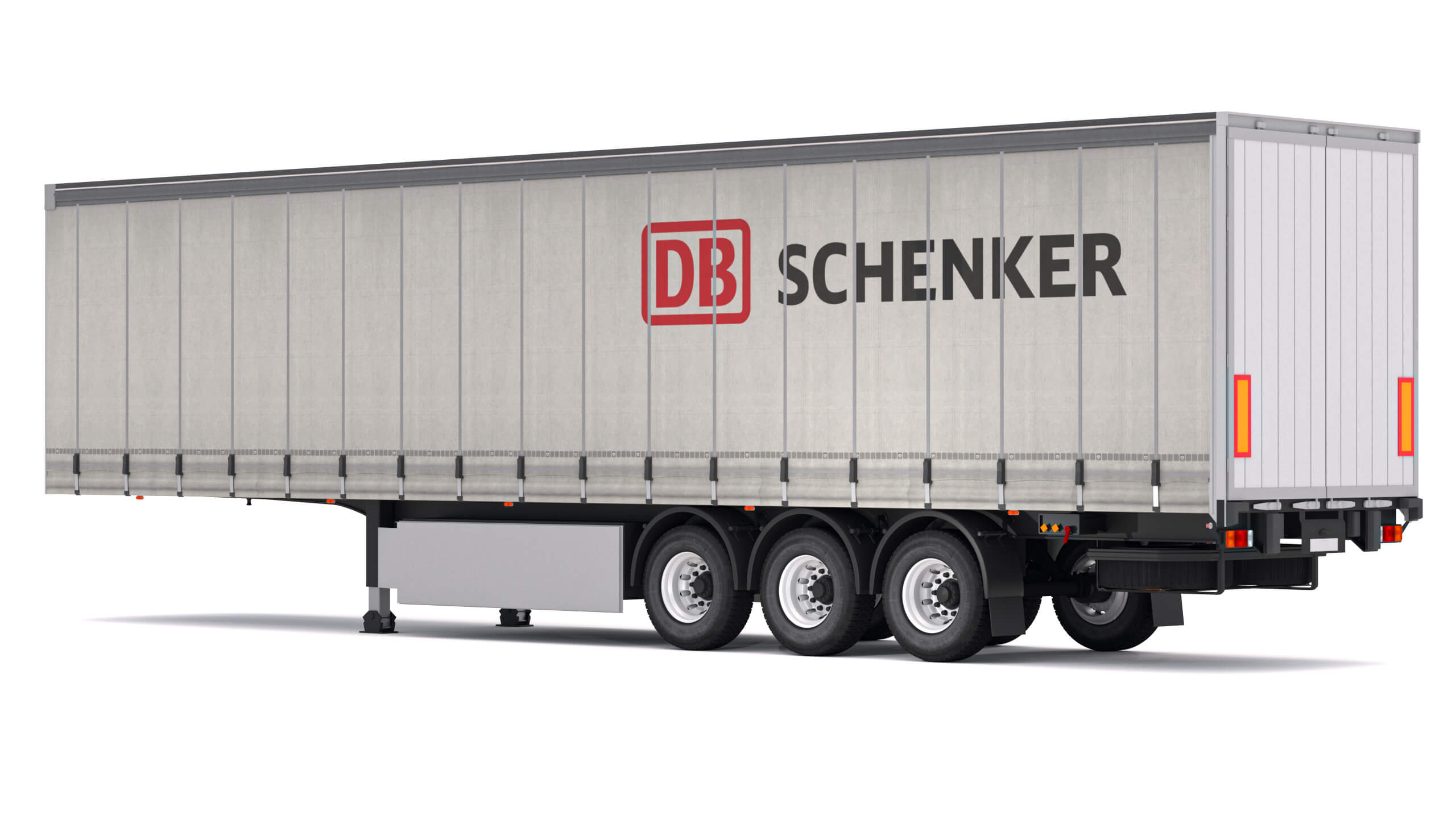 Semi Trailer Curtainsider DB Schenker - 3D Model by ALPHA3DST