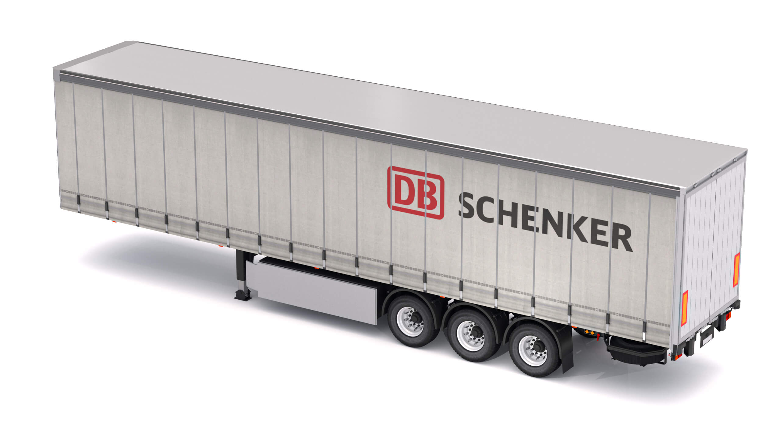 Semi Trailer Curtainsider DB Schenker - 3D Model by ALPHA3DST