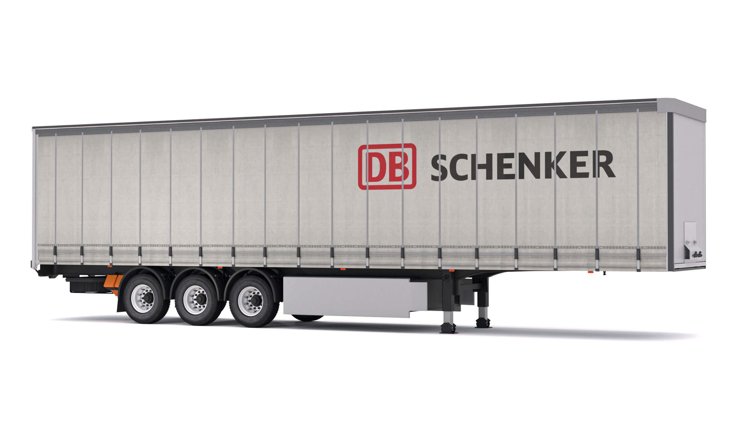Semi Trailer Curtainsider DB Schenker - 3D Model by ALPHA3DST