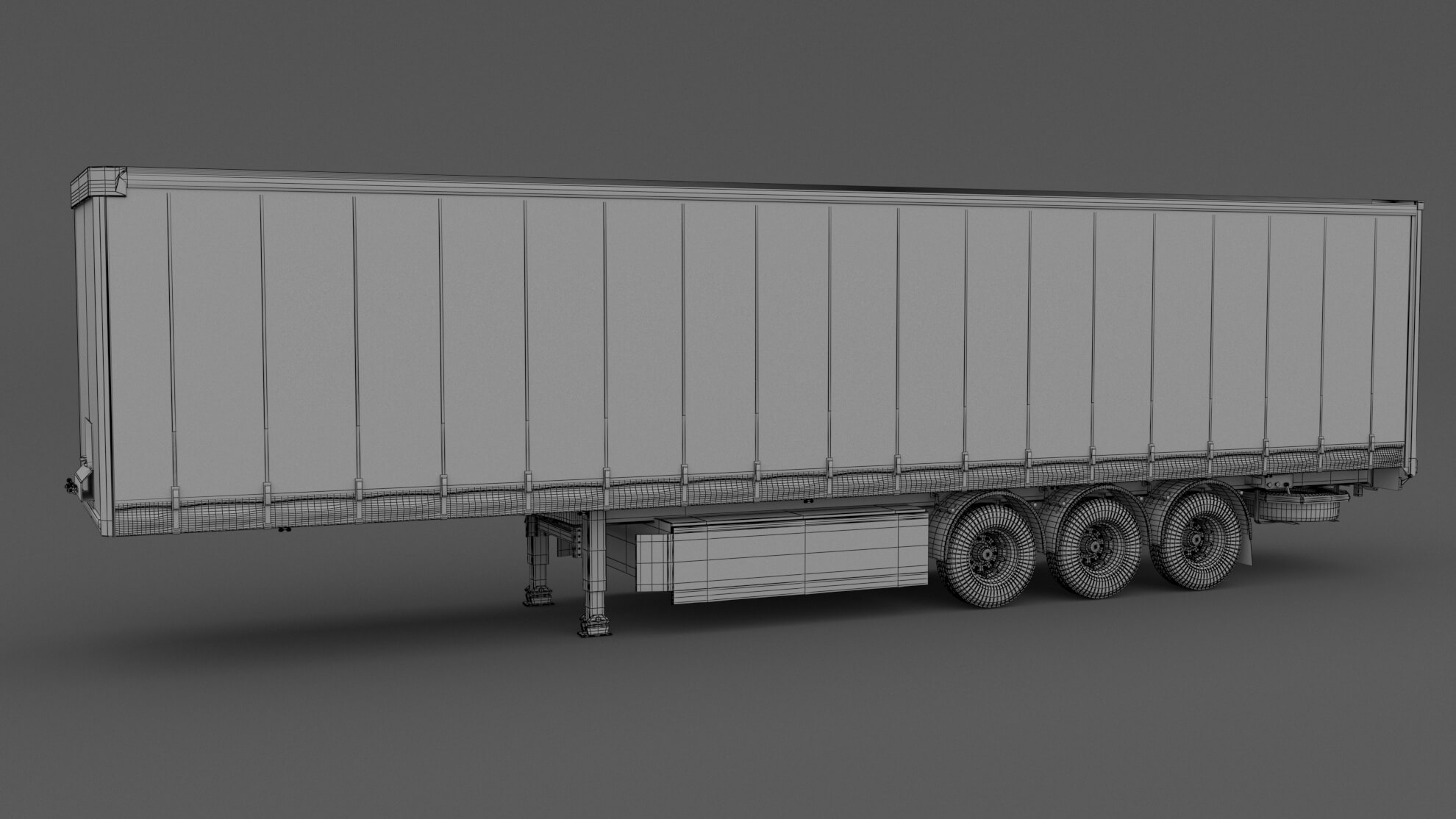 Semi Trailer - 3D Model by ALPHA3DST