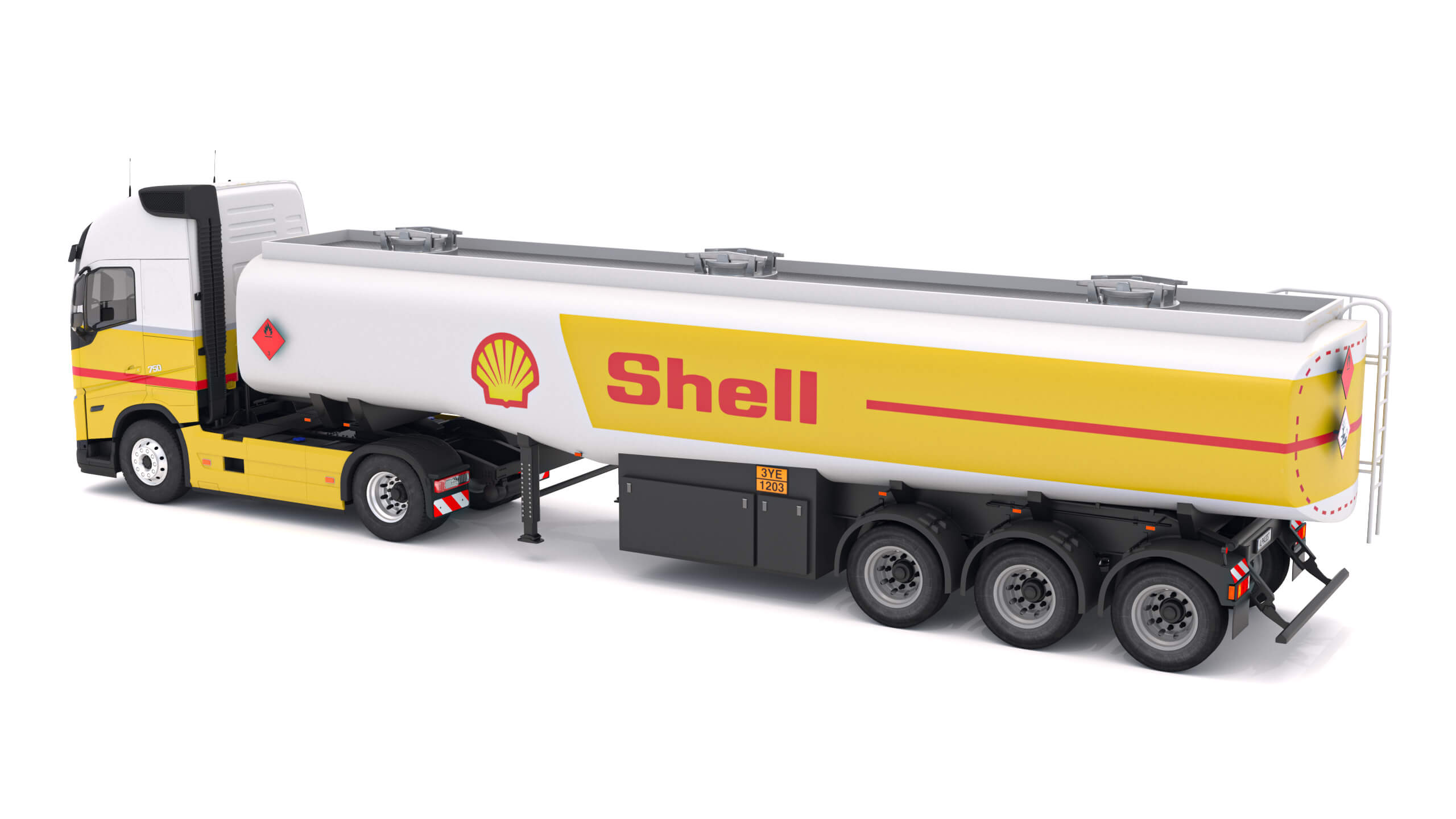 Shell Truck Fuel Collection - 3D Model by ALPHA3DST