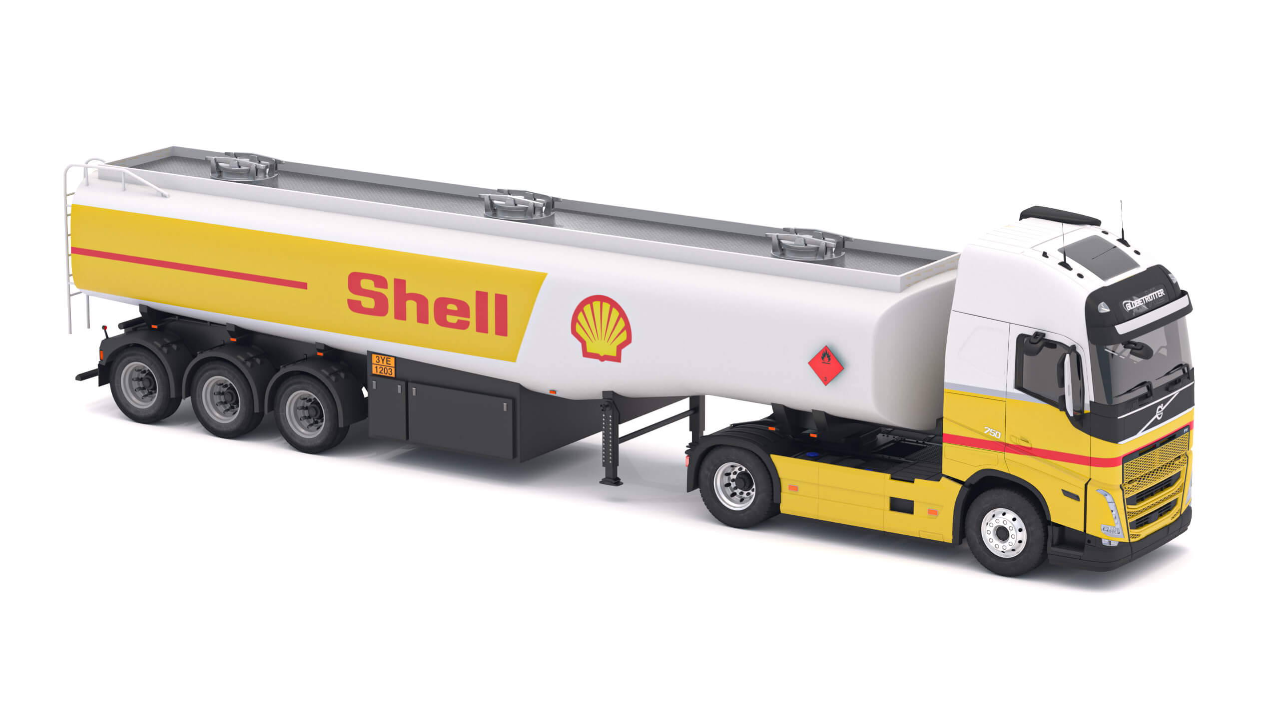 Shell Truck Fuel Collection - 3D Model by ALPHA3DST