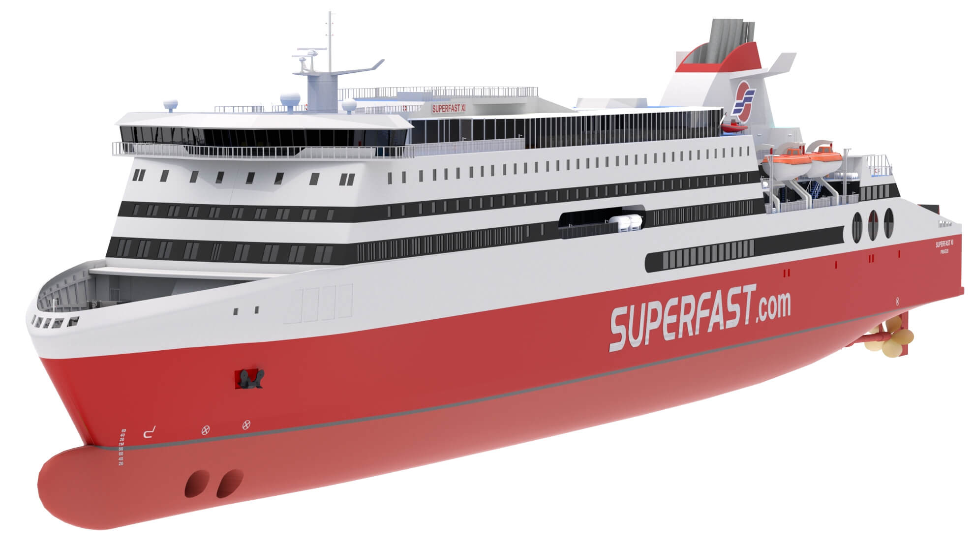 Ship Superfast Xi - Superfast Ferries 3D Model by ALPHA3DST
